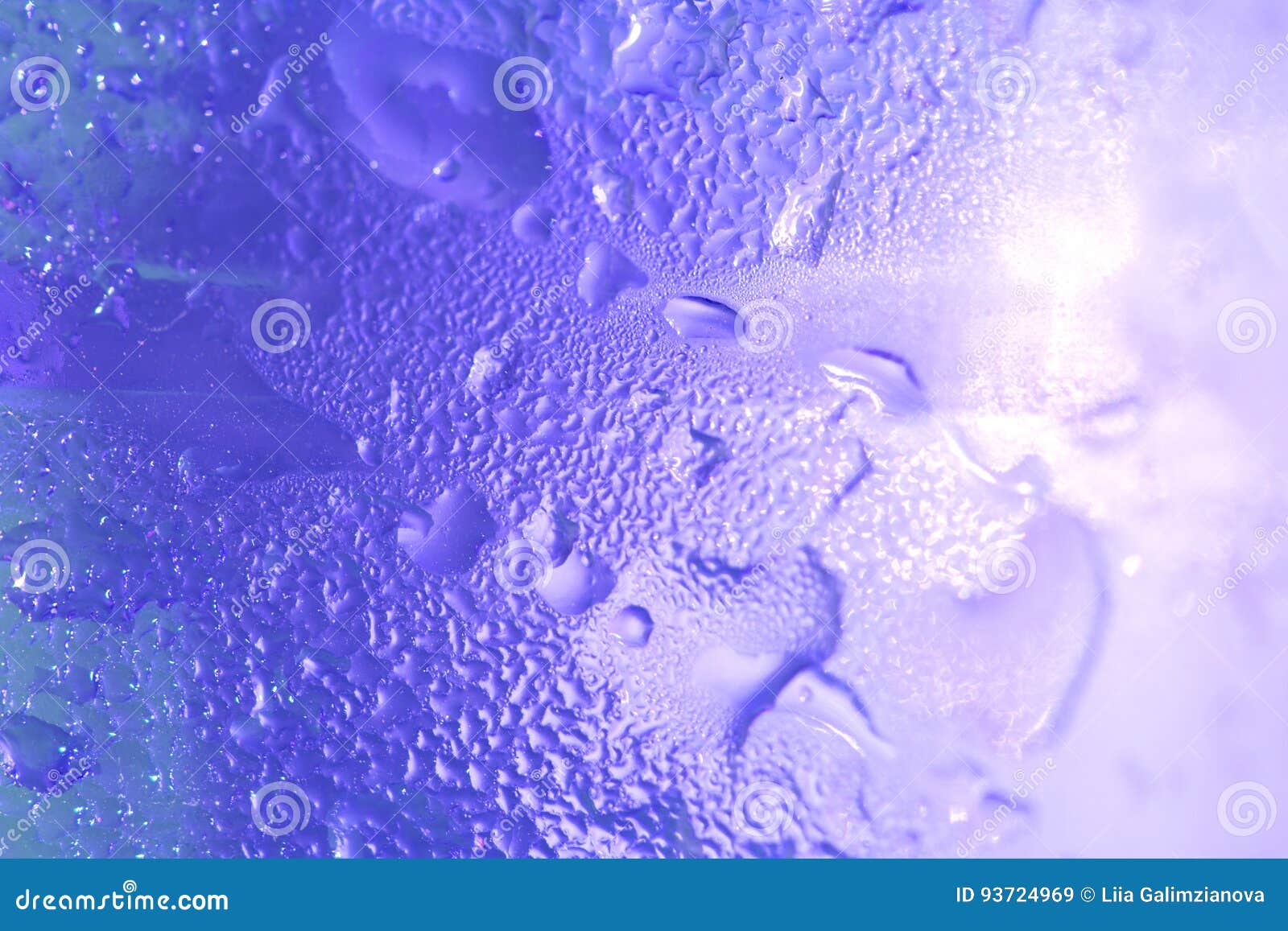 Water Drops on Color Background Close Up Stock Image - Image of clear ...