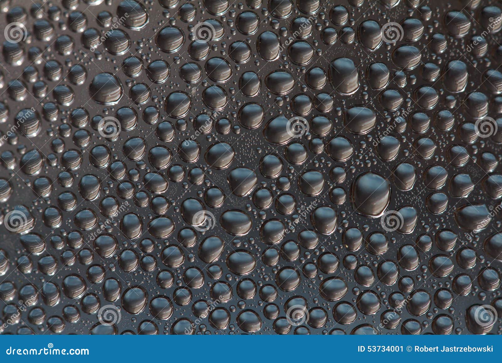 Water Drops Condensated on Surface Stock Image - Image of color, clear ...