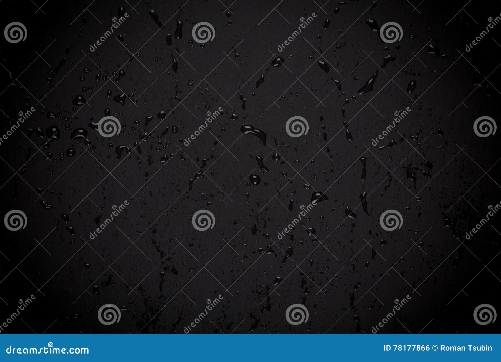 Water Drops on Dark Stone Surface Stock Photo - Image of sparse ...