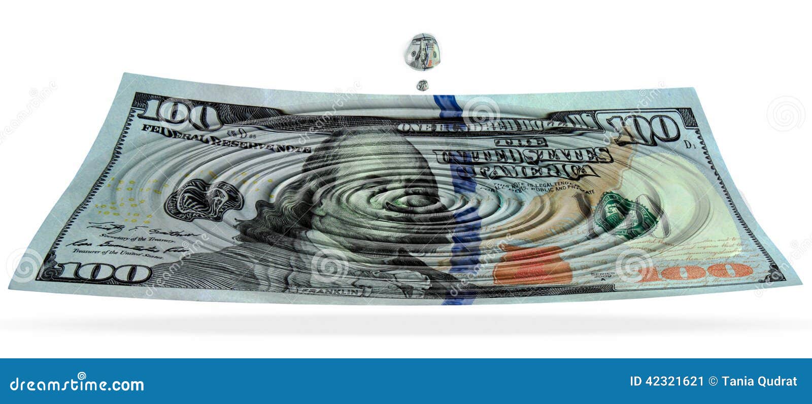 Water drops on dollar stock image. Image of account, flying - 42321621