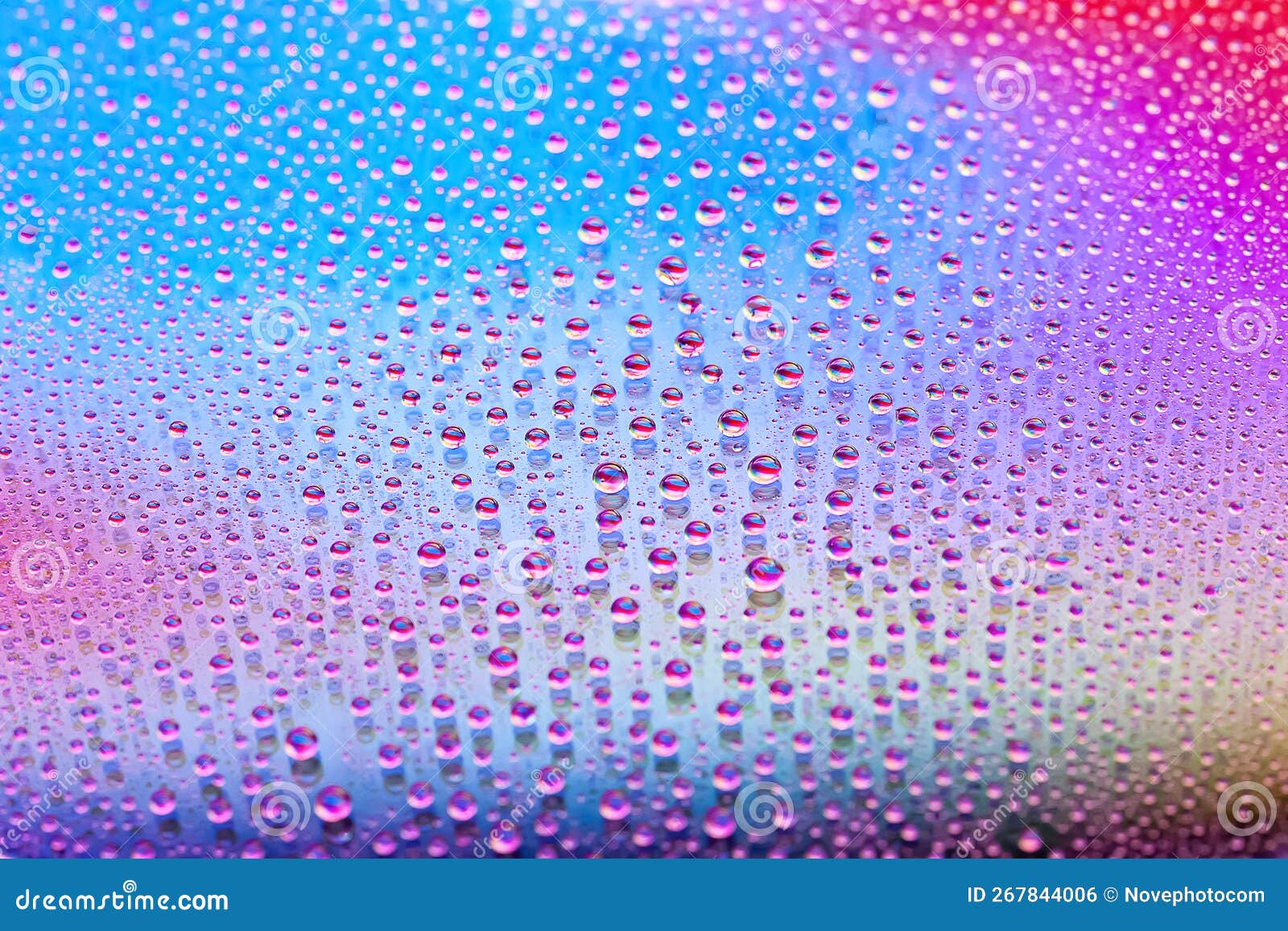 Water Drops. Droplet Texture. Abstract Gradient Background. Color ...