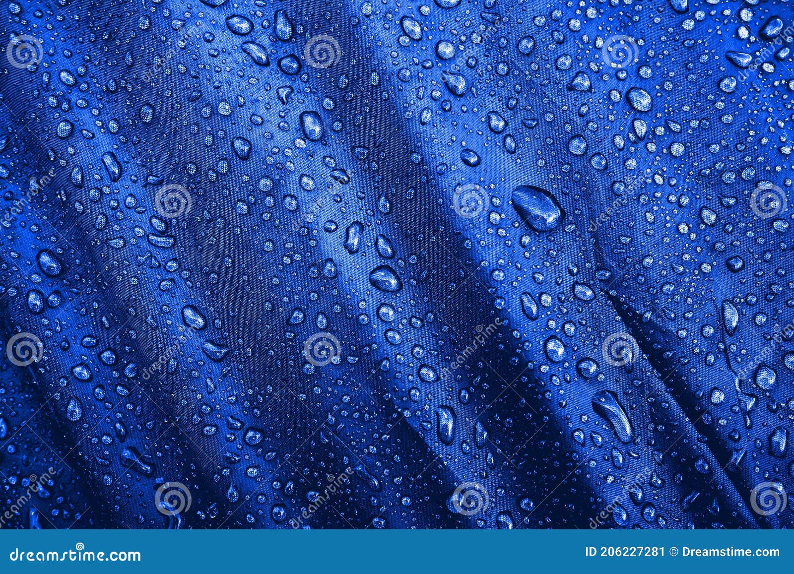 Water drops on the fabric. stock image. Image of splash - 206227281