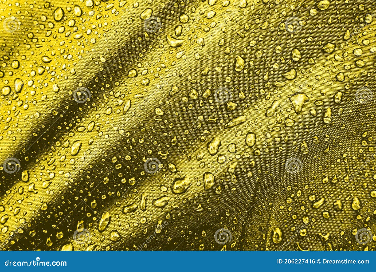 Water drops on the fabric. stock photo. Image of clothes - 206227416