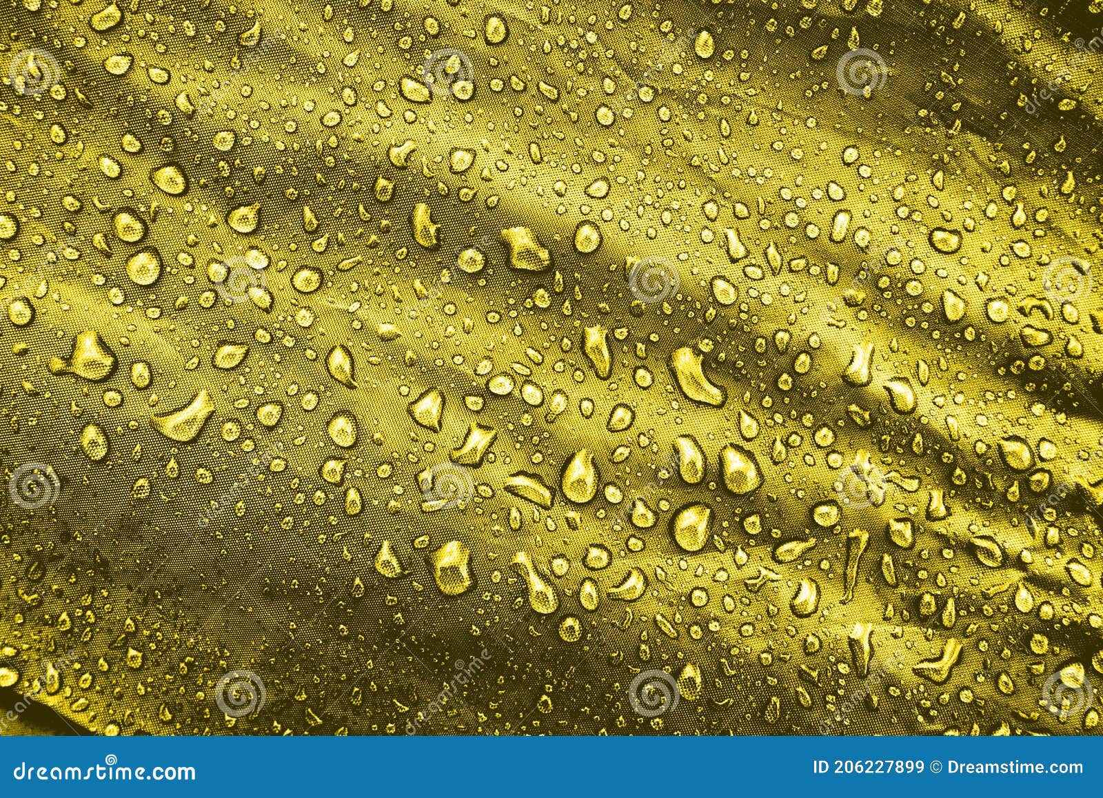 Water drops on the fabric. stock image. Image of fresh - 206227899