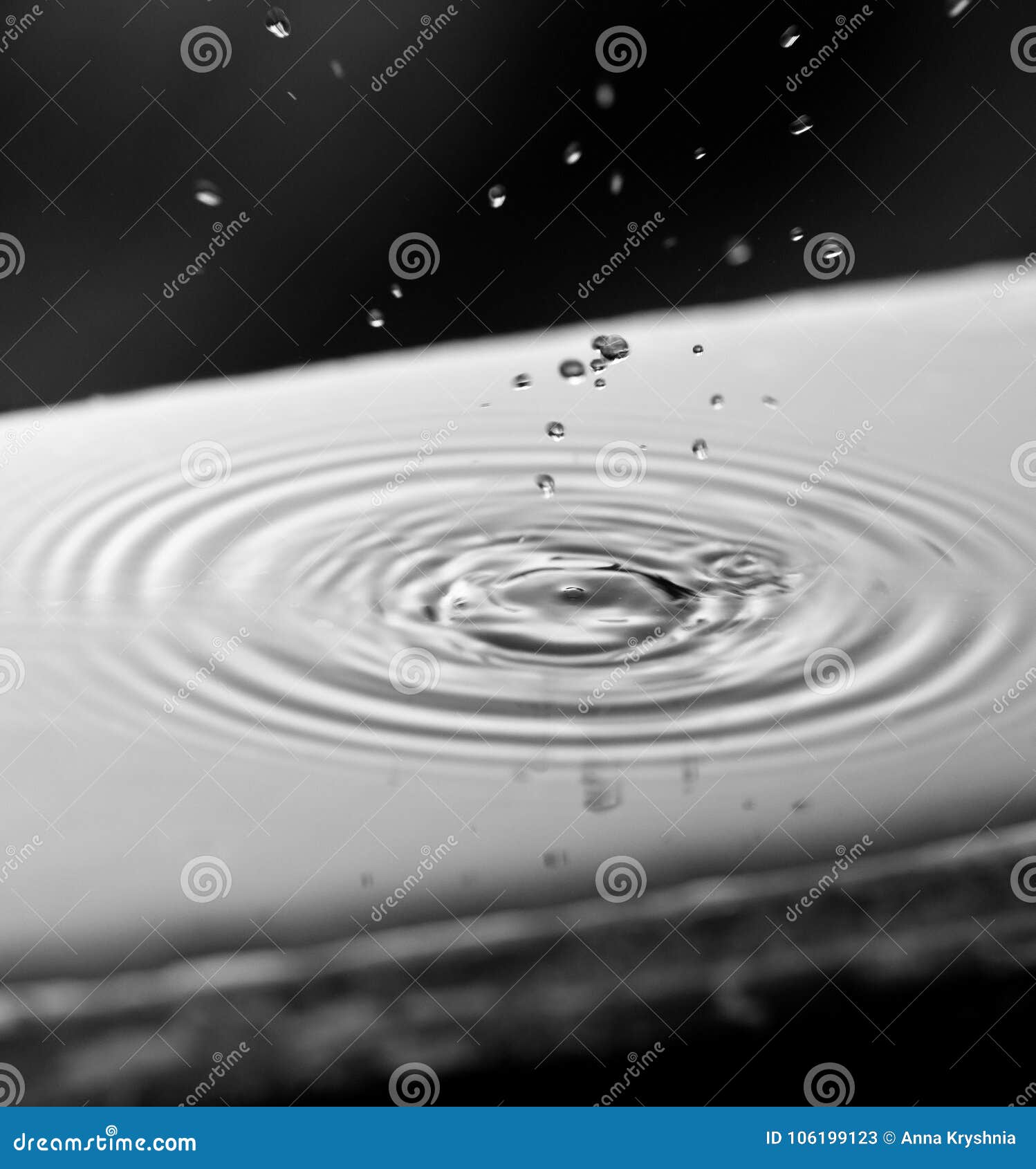 Water drops falling down stock image. Image of drops - 106199123