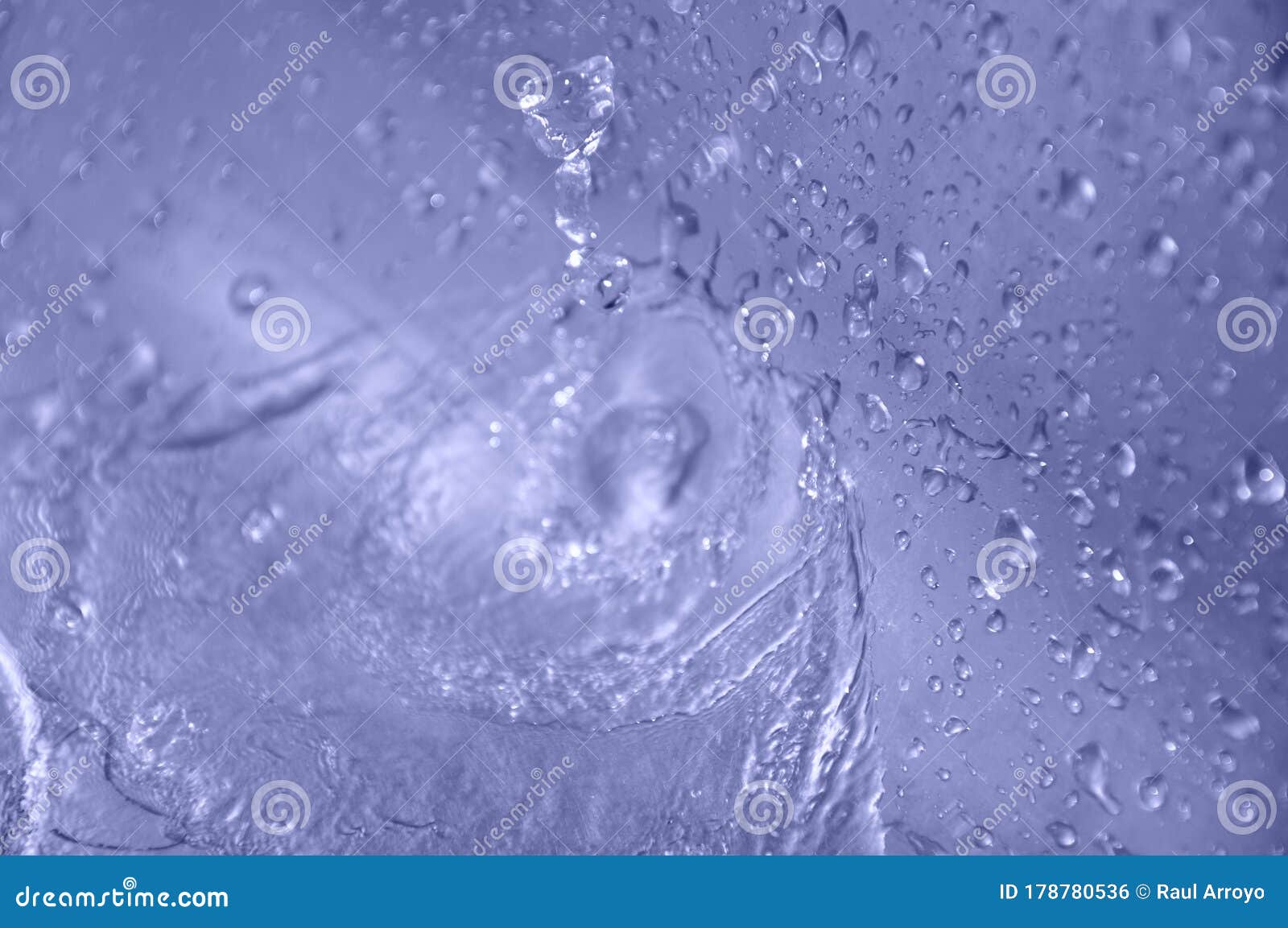 Water drops falling stock photo. Image of blue, abstract - 178780536