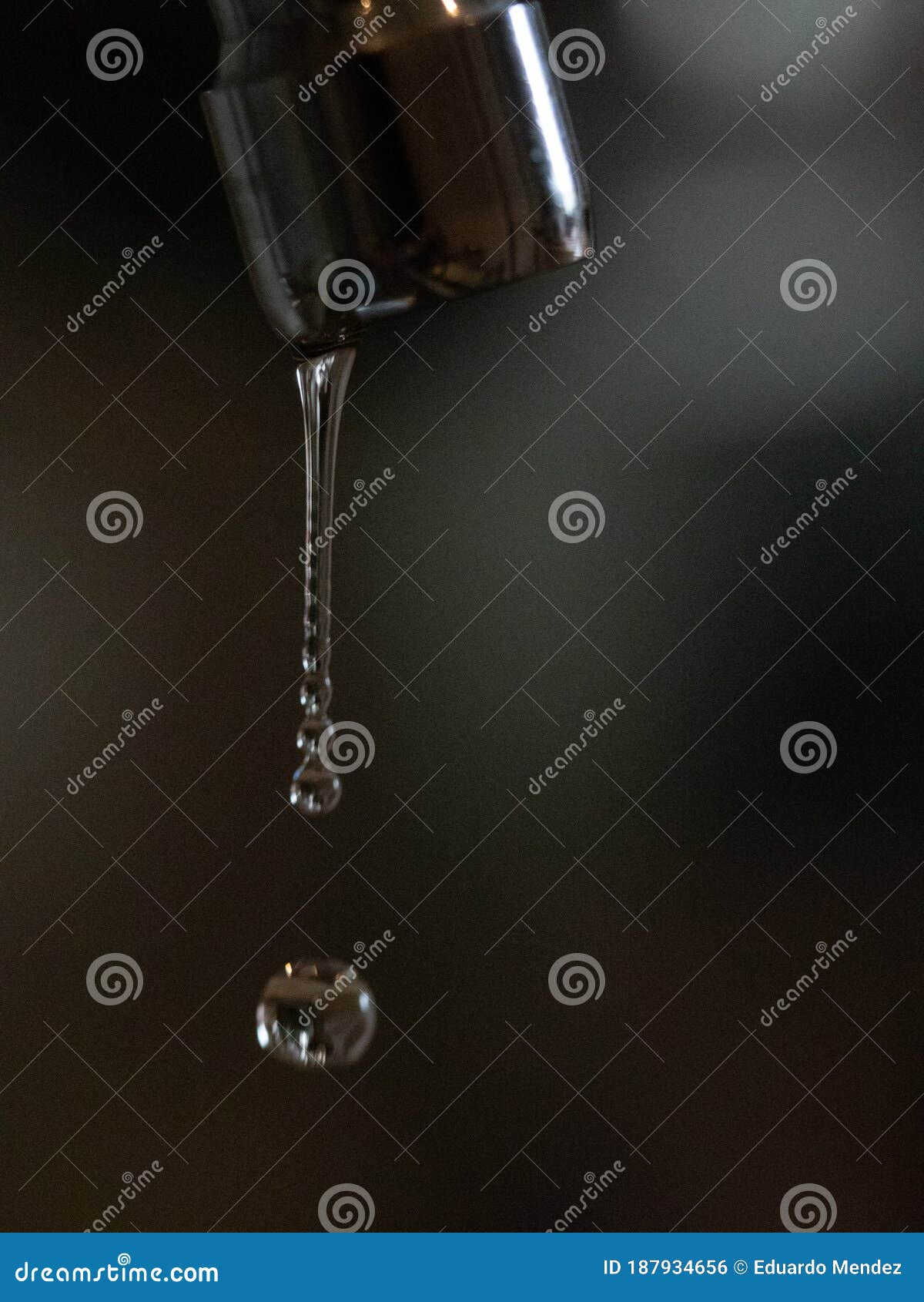 Water Drops Falling from a Tap Stock Photo - Image of ideas, abstract ...