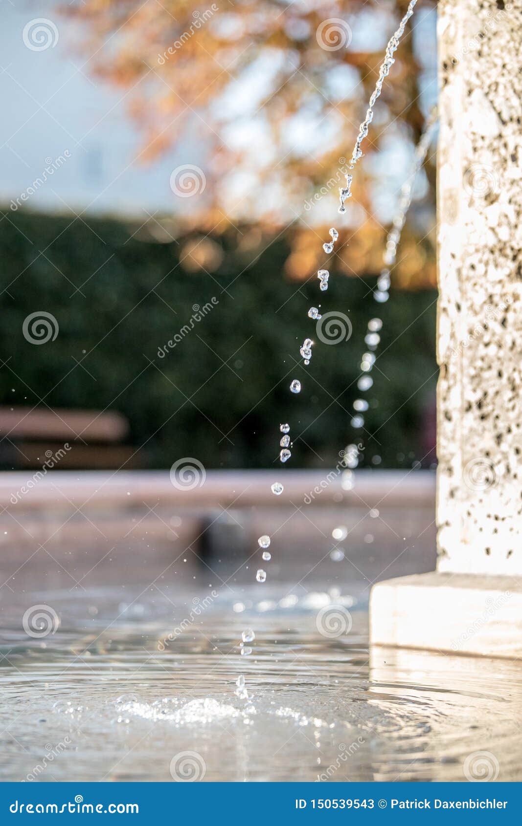Water Drops Falling in Well Stock Image - Image of supply, clear: 150539543