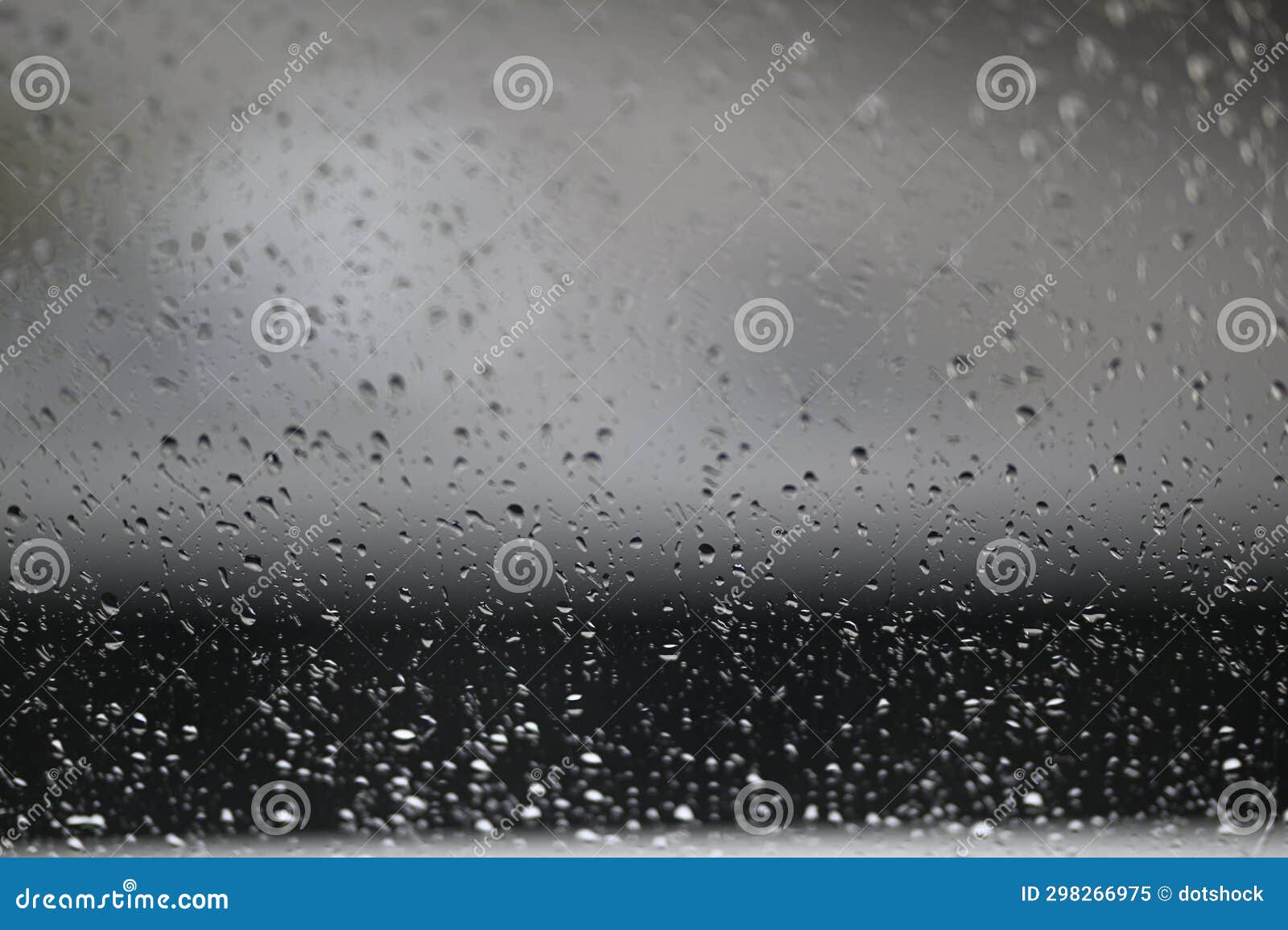Water Drops on Fogged Glass with a Gray Brightness Gradient Stock Image ...