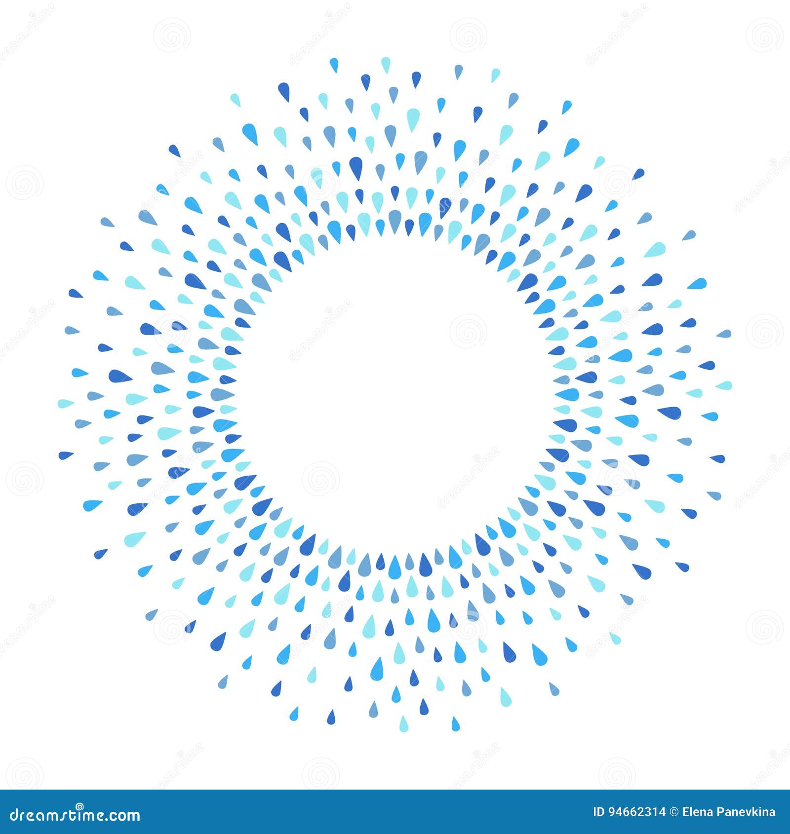 Water Drops Frame with Empty Space for Your Text Stock Vector ...