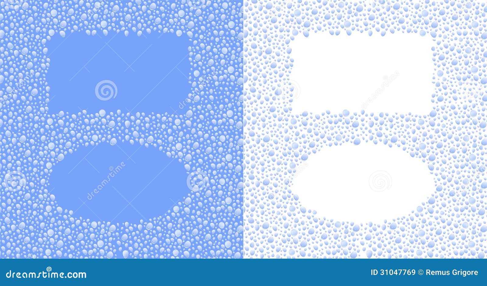 Water Drops Frames - Cdr Format Stock Vector - Illustration of window ...