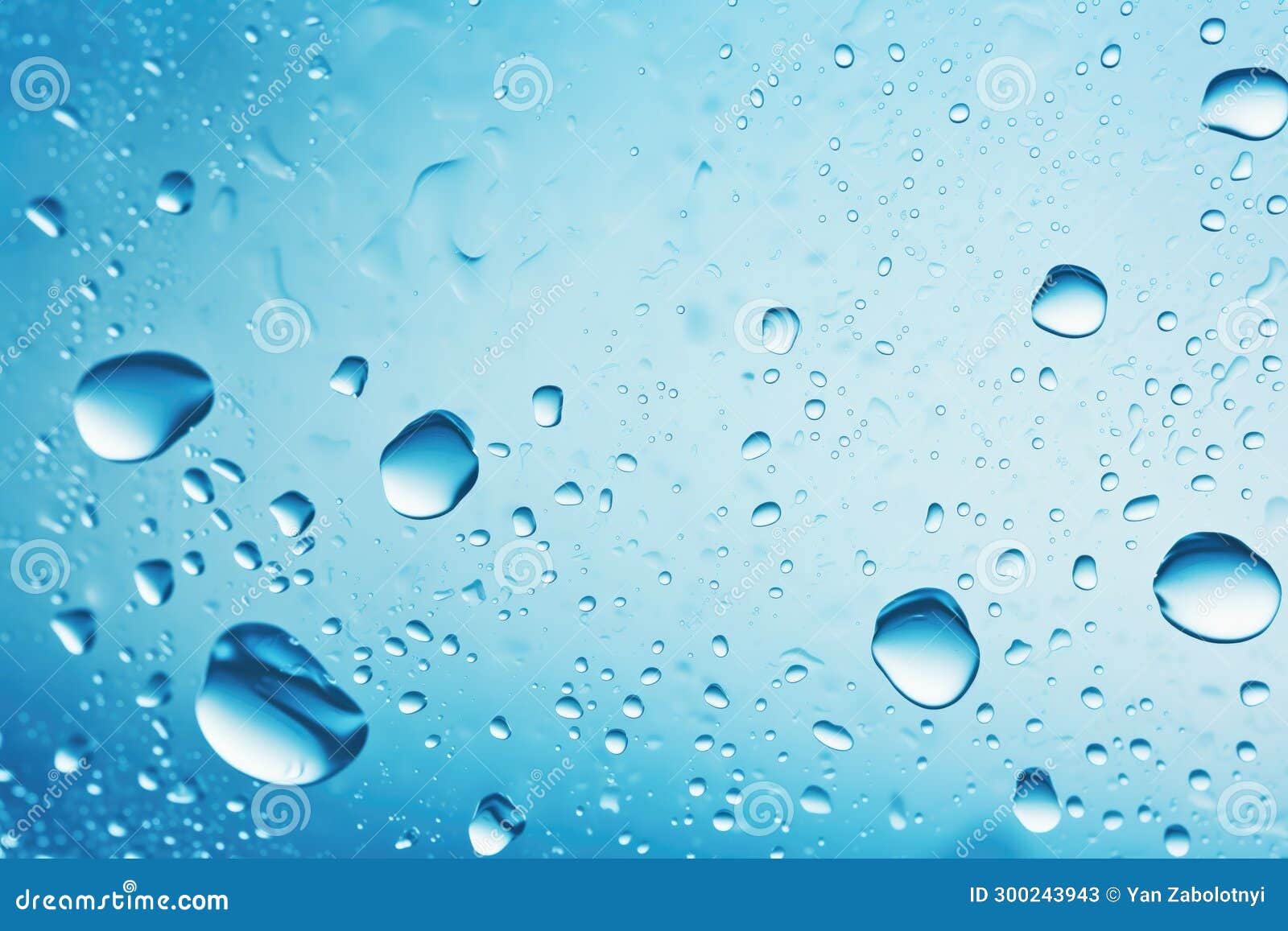 Water Drops on Glass, Creating a Beautiful Pattern Stock Illustration ...