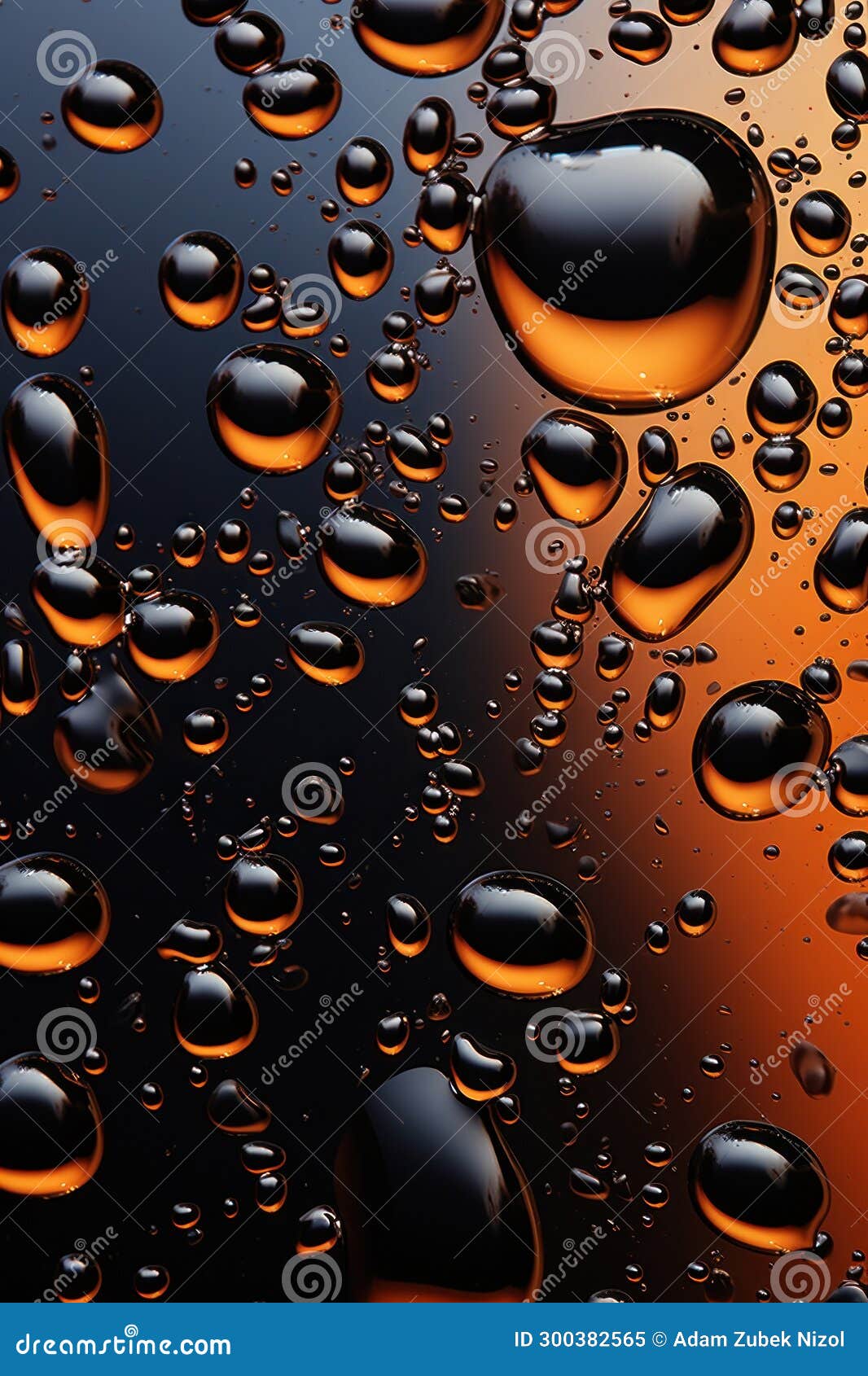 Water Drops on a Glass Surface Stock Illustration - Illustration of ...
