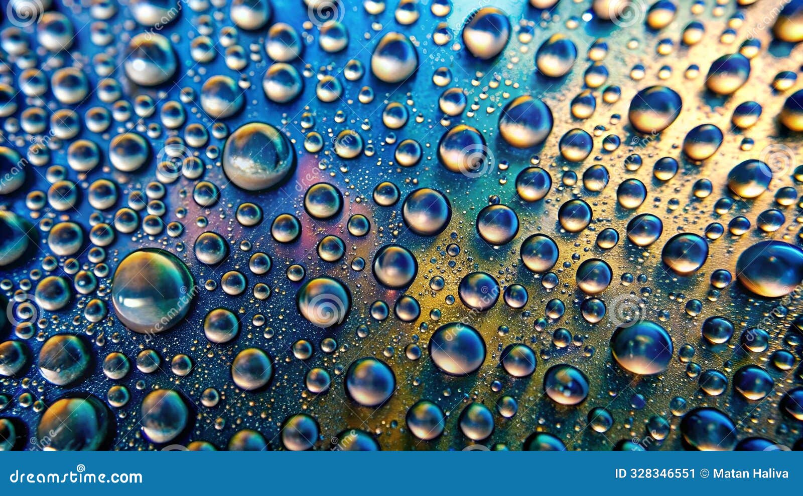 Water Drops on Glass Texture Stock Image - Image of rain, blue: 328346551