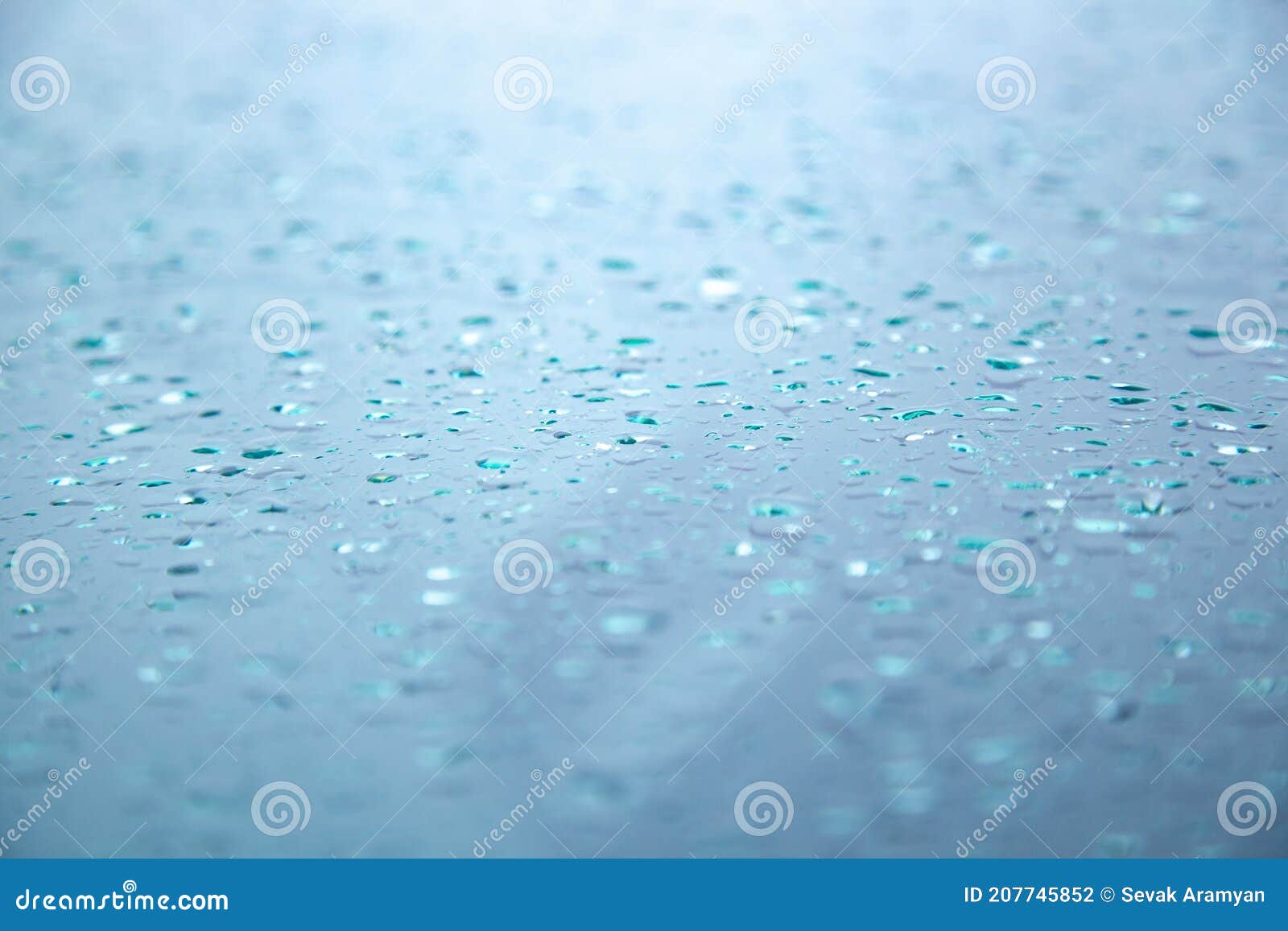 Water drops on the glass stock photo. Image of condensation - 207745852