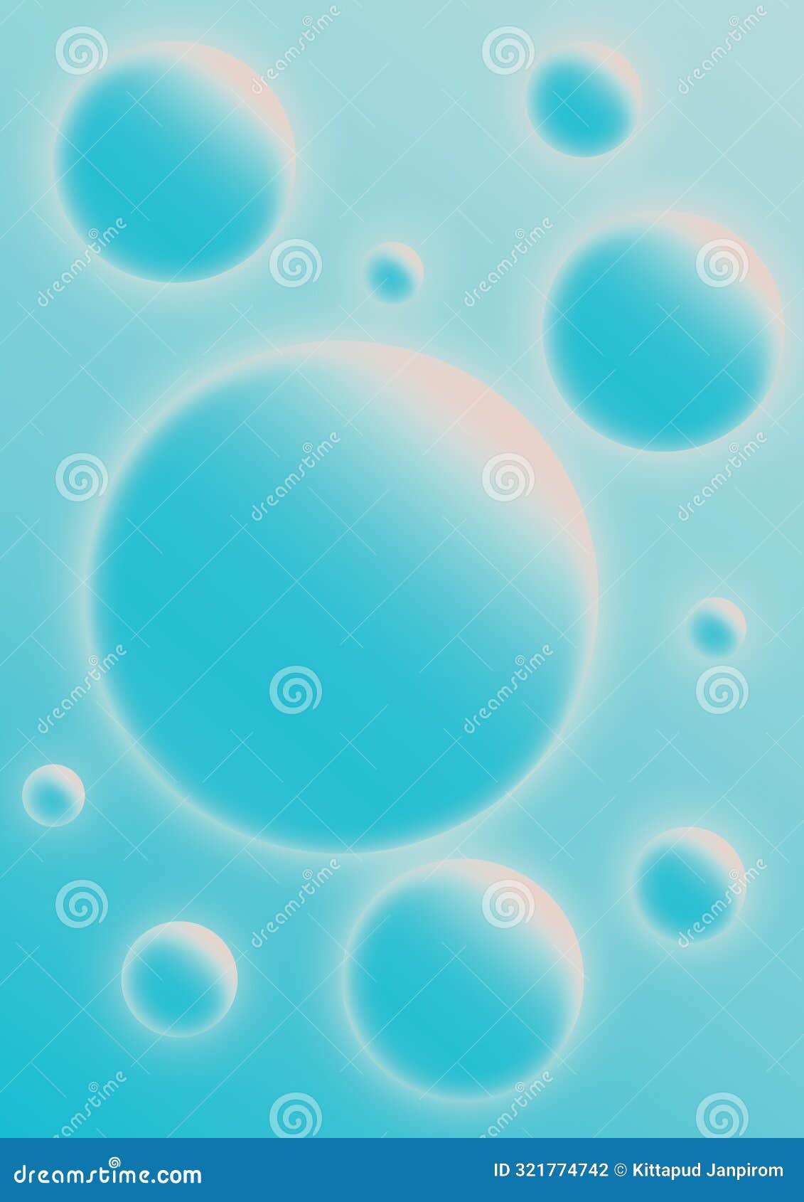 Water Drops on Gradient Background Bubble Color Concept Graphic for ...