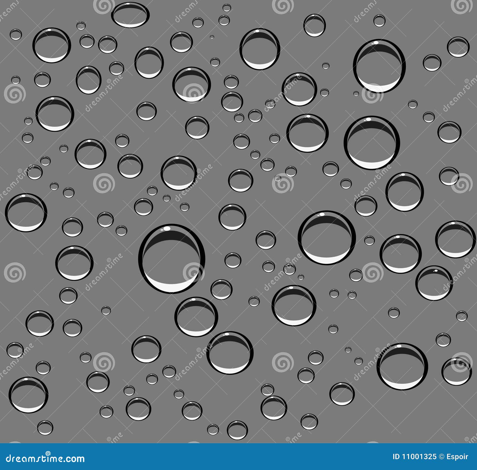 Water drops on gray stock vector. Illustration of nature - 11001325