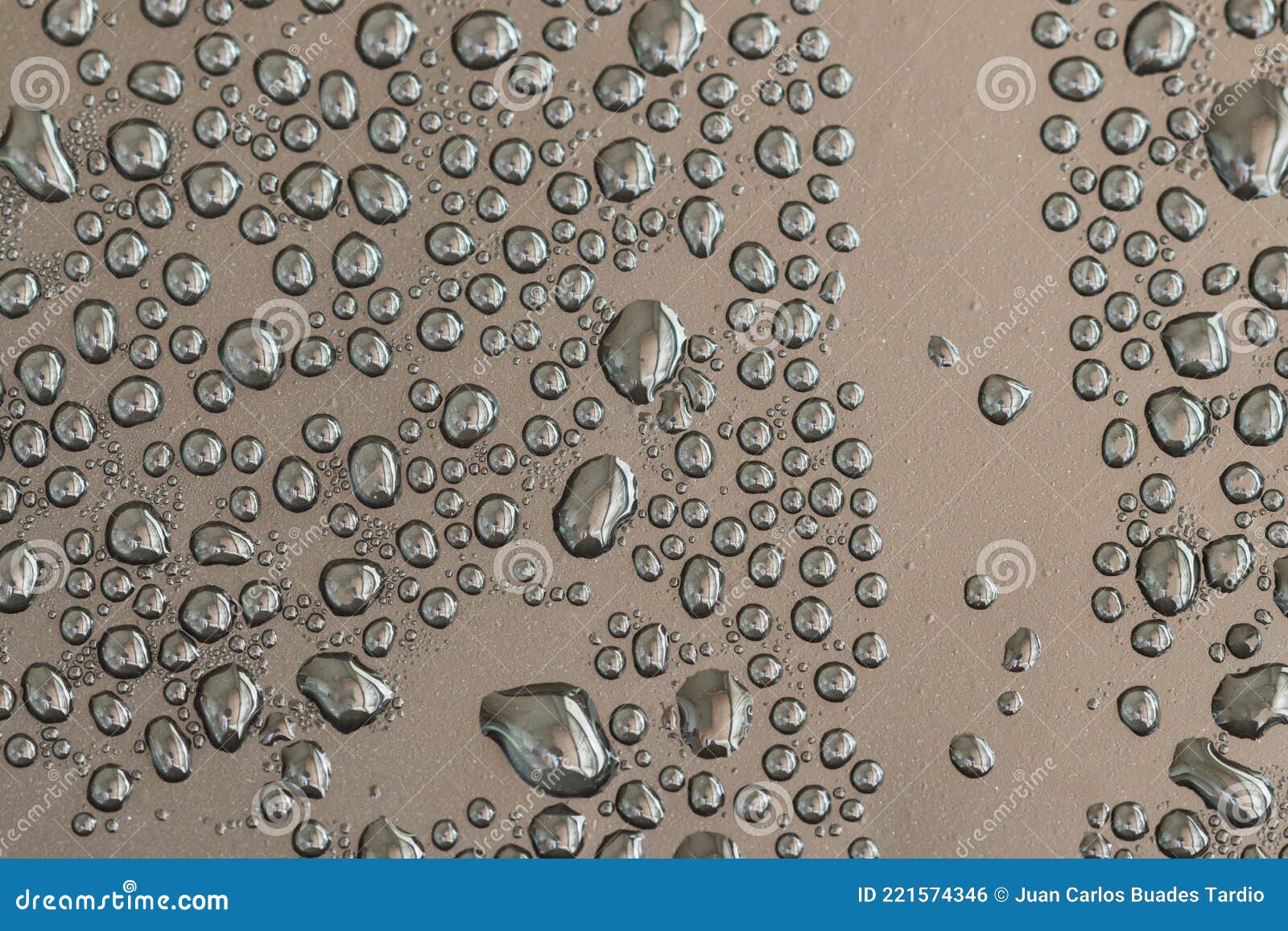 Water Drops on Gray Background Stock Photo - Image of health, clear ...