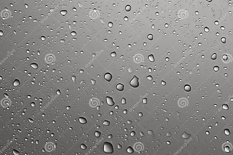 Water Drops Gray Background Image Stock Illustration - Illustration of ...