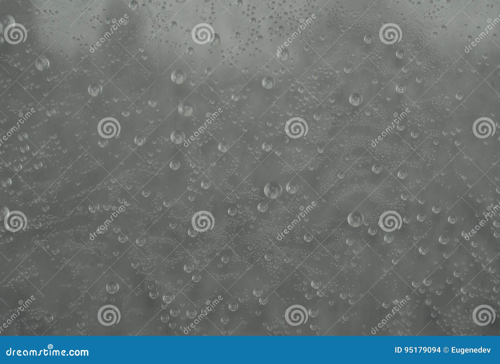 Water Drops on a Gray Background Stock Photo - Image of drops, water ...