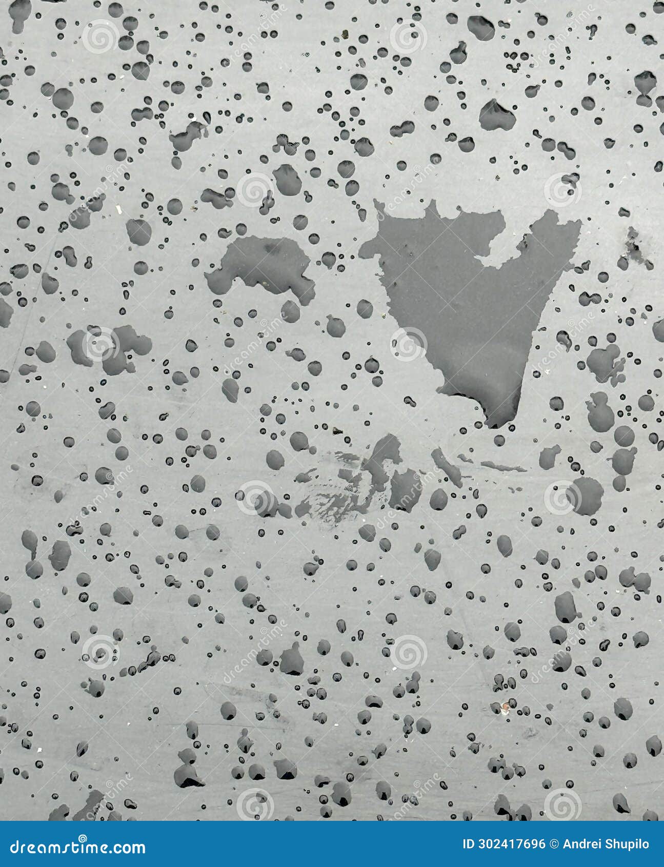 Water Drops on a Gray Background. Texture Stock Photo - Image of design ...