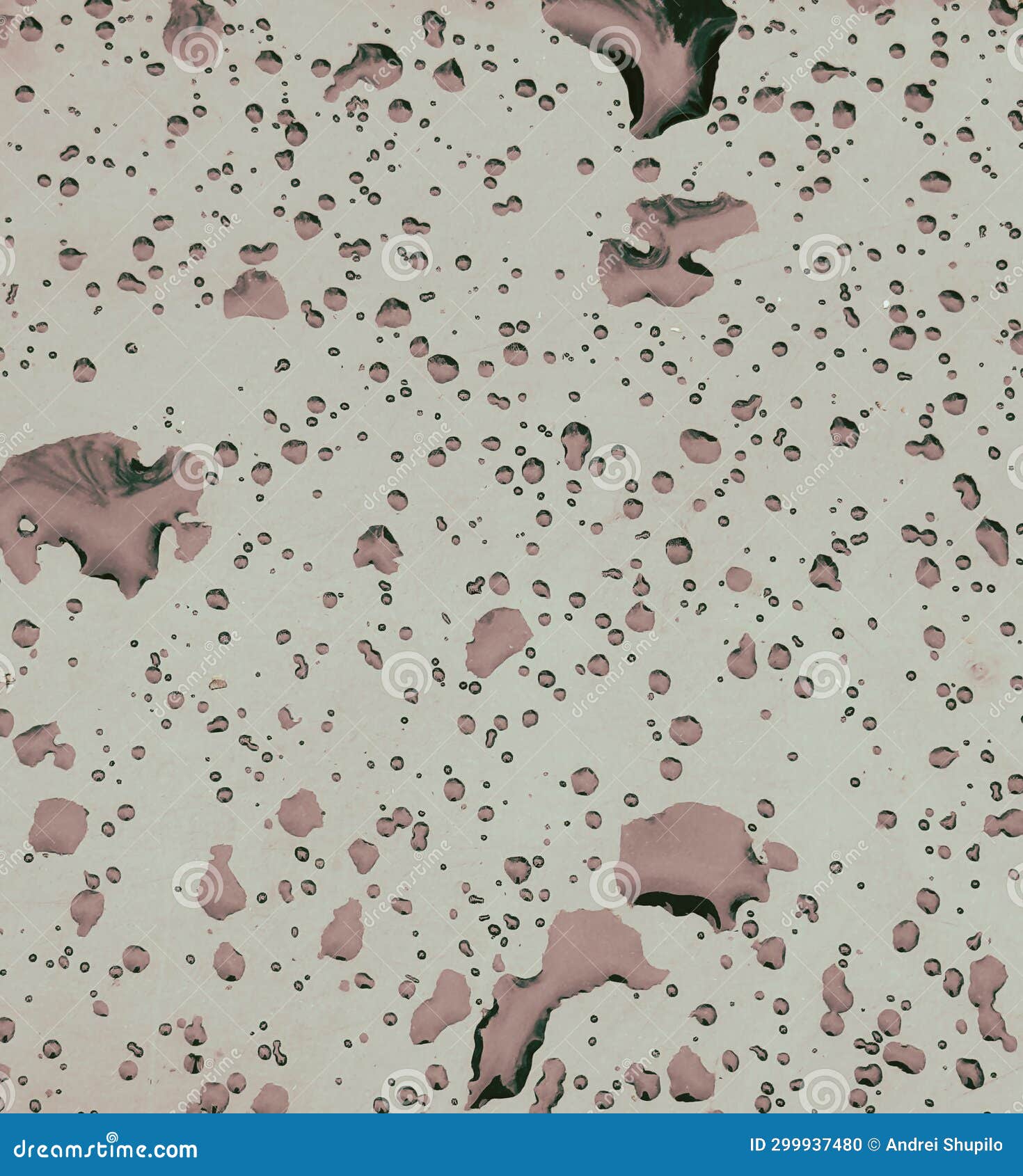 Water Drops on a Gray Background. Texture Stock Photo - Image of nature ...