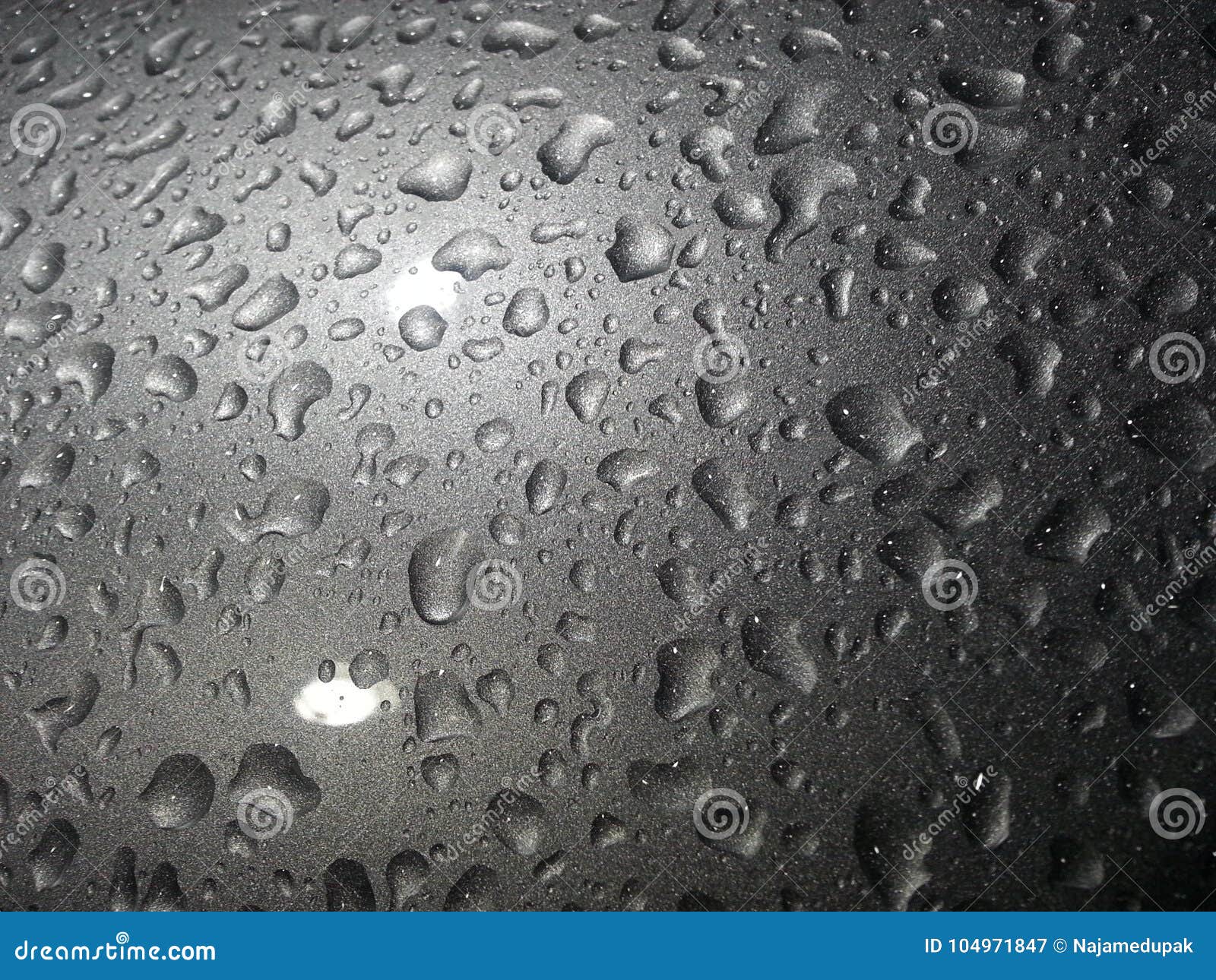 Water Drops on Grey Floor Ceramic Tile Stock Image - Image of texture ...