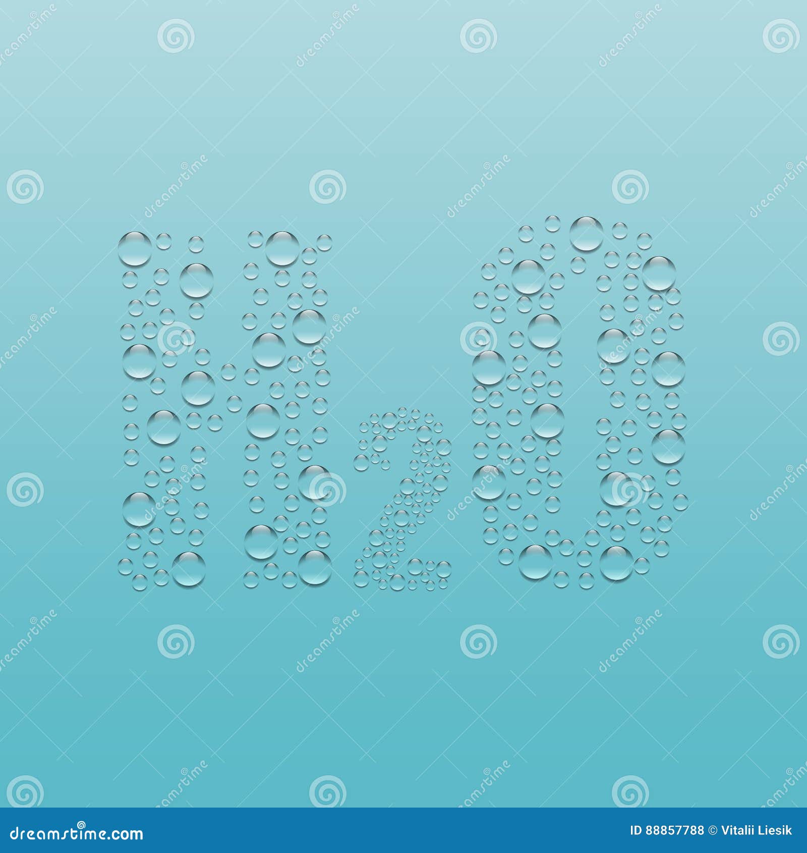 Water Drops H2O Shaped - Vector Stock Vector - Illustration of organic ...