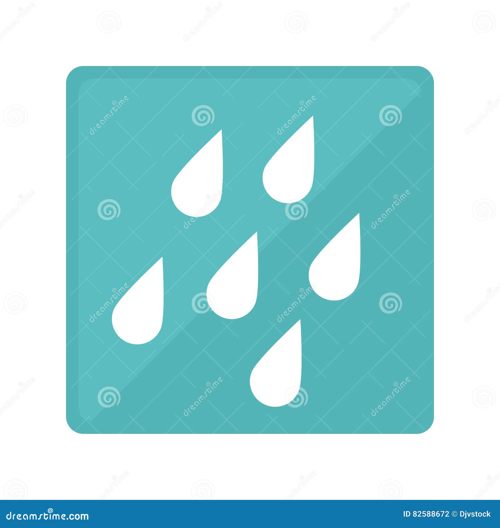 Water drops icon stock vector. Illustration of climate - 82588672