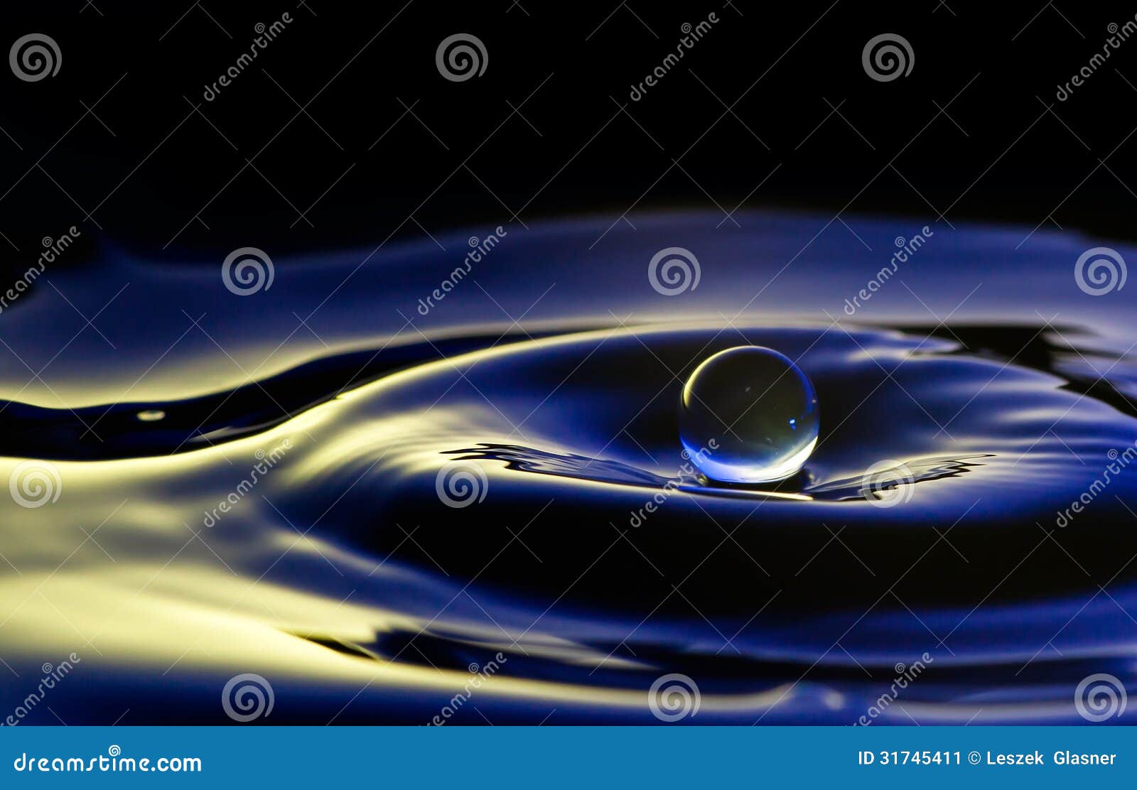 Water Drops Macro, Clean Fresh Liquid Stock Image - Image of closeup ...