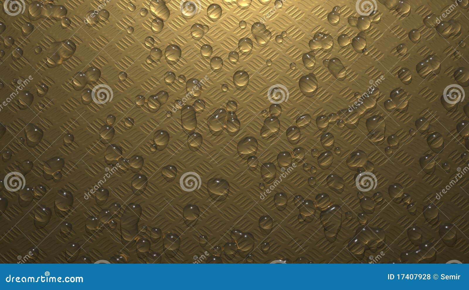 Water Drops Metal Plate stock illustration. Illustration of abstract ...