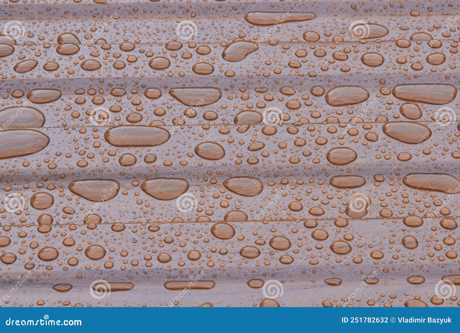 Water Drops on the Metal Profile,texture of Metal Profiles in Drops of ...