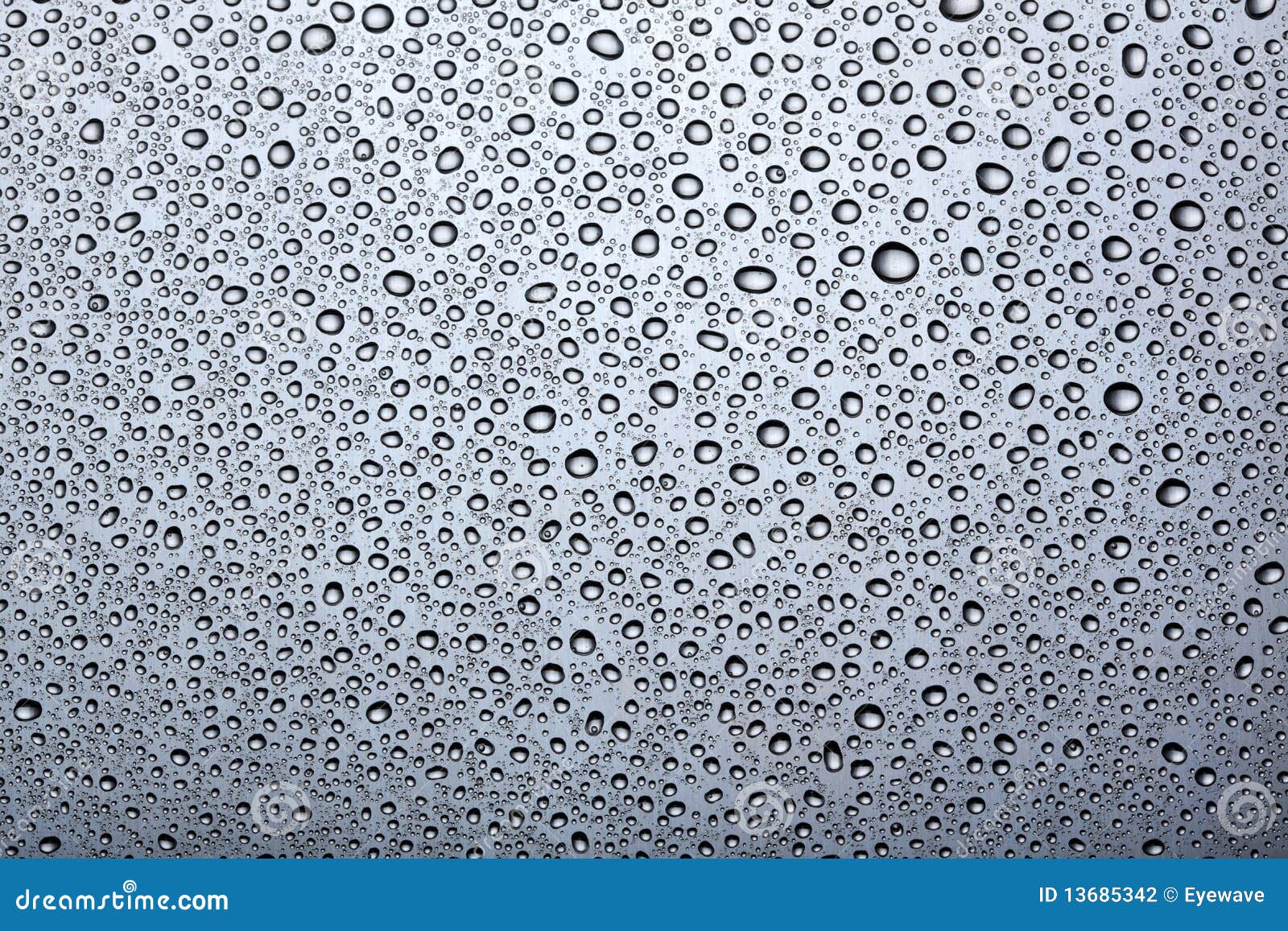 Water Drops on Metal Surface Stock Photo - Image of water, brushed ...