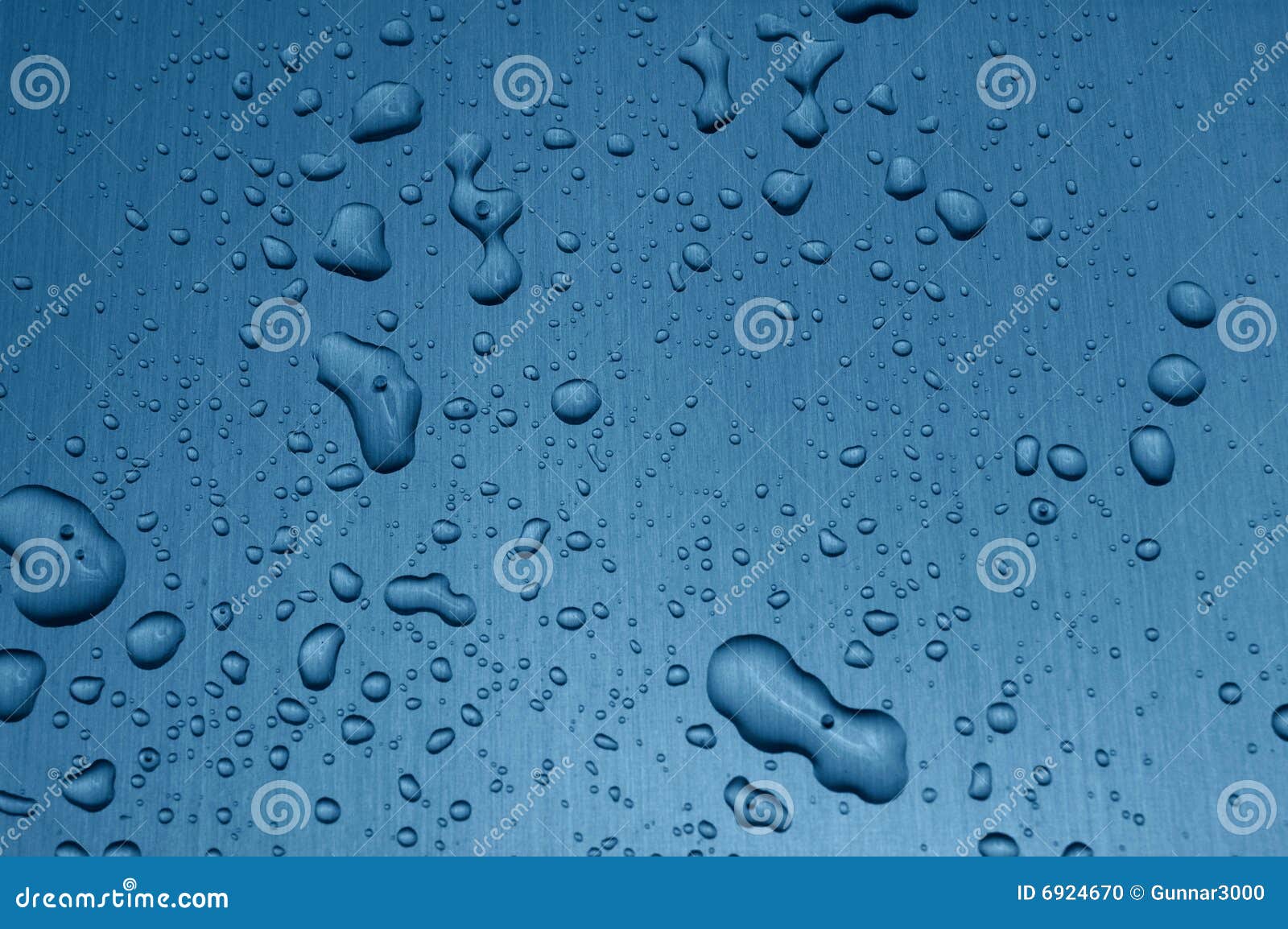 Water Drops on Metal Surface Stock Photo - Image of raindrops, steel ...