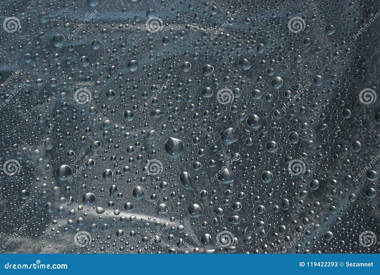 Water Drops on Metal Surface Texture Background Stock Image - Image of ...