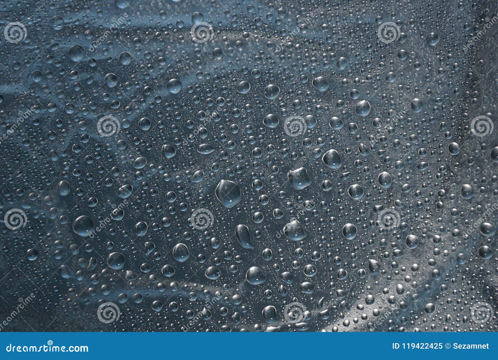 Water Drops on Metal Surface Texture Background Stock Image - Image of ...