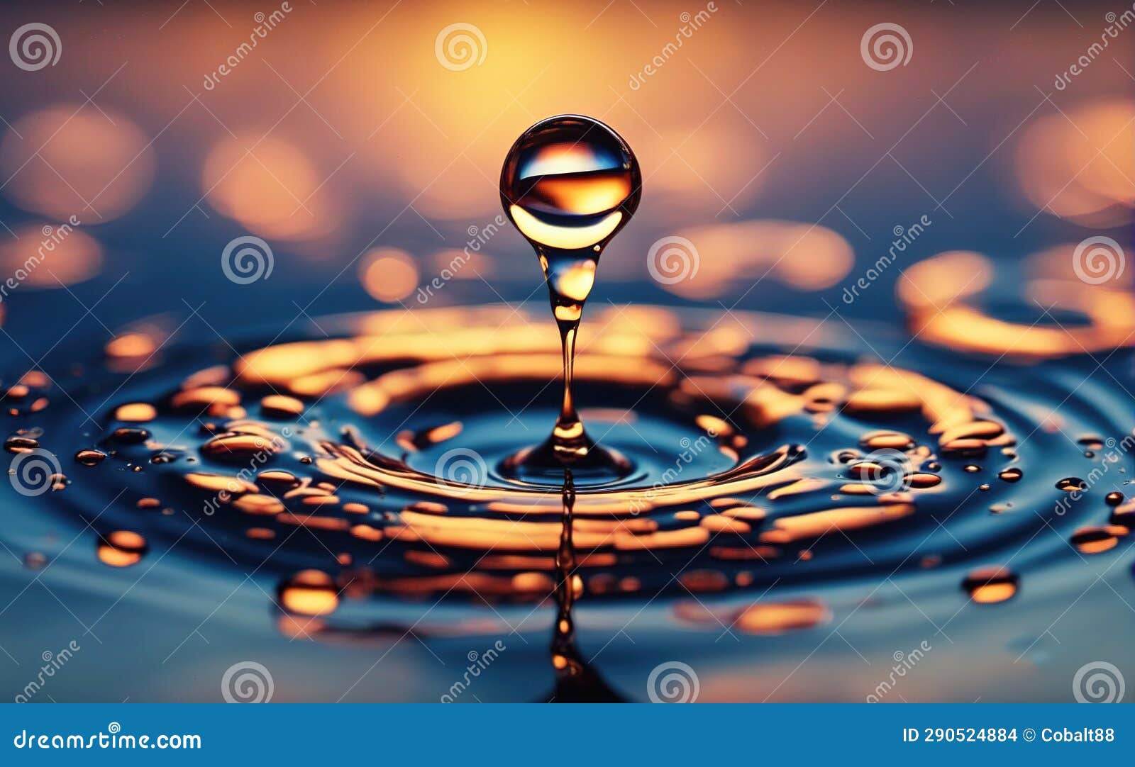 Water Drops Multicolor Abstract Background, Many Water Bubbles ...