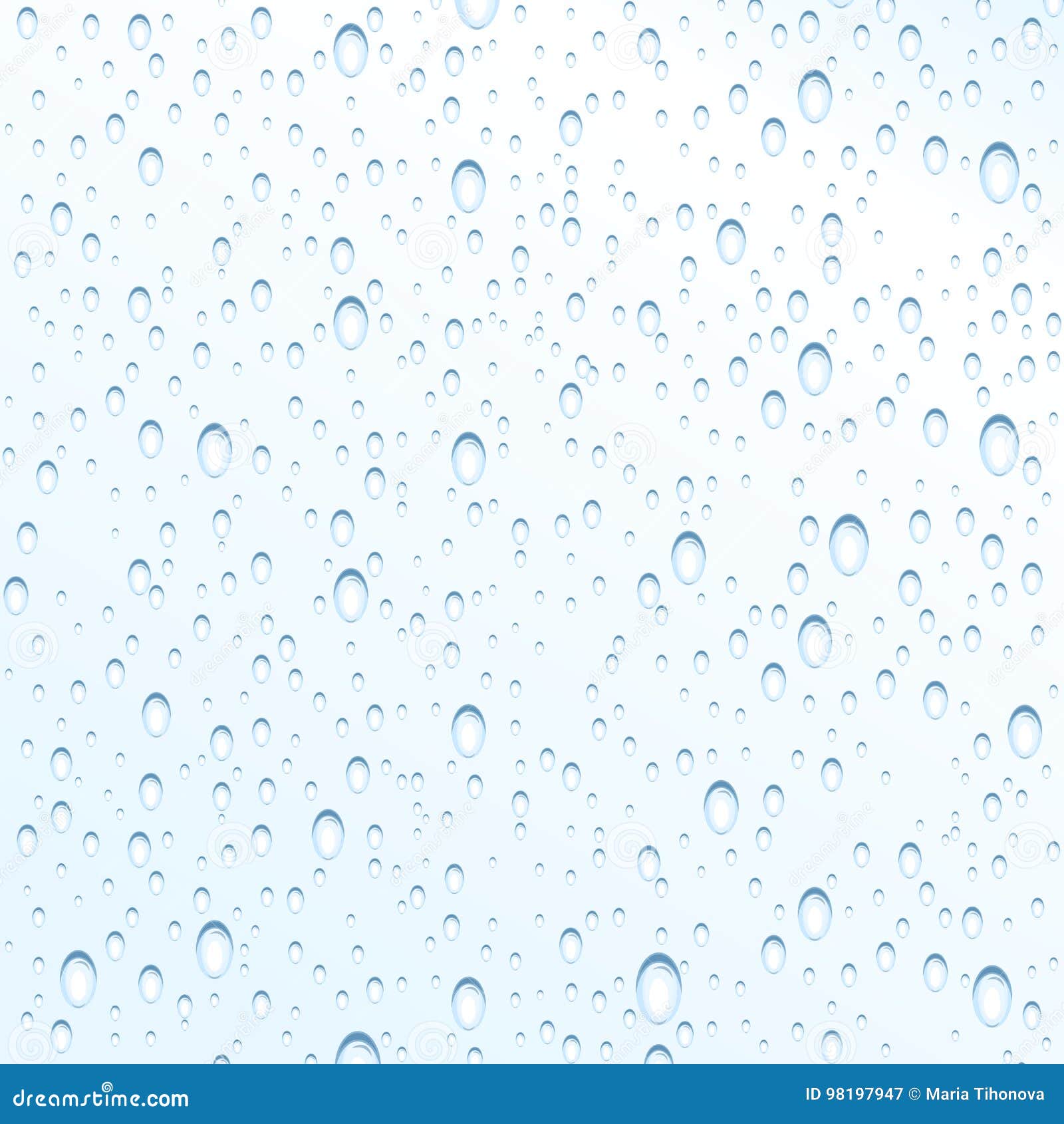 Water drops pattern stock vector. Illustration of blue - 98197947