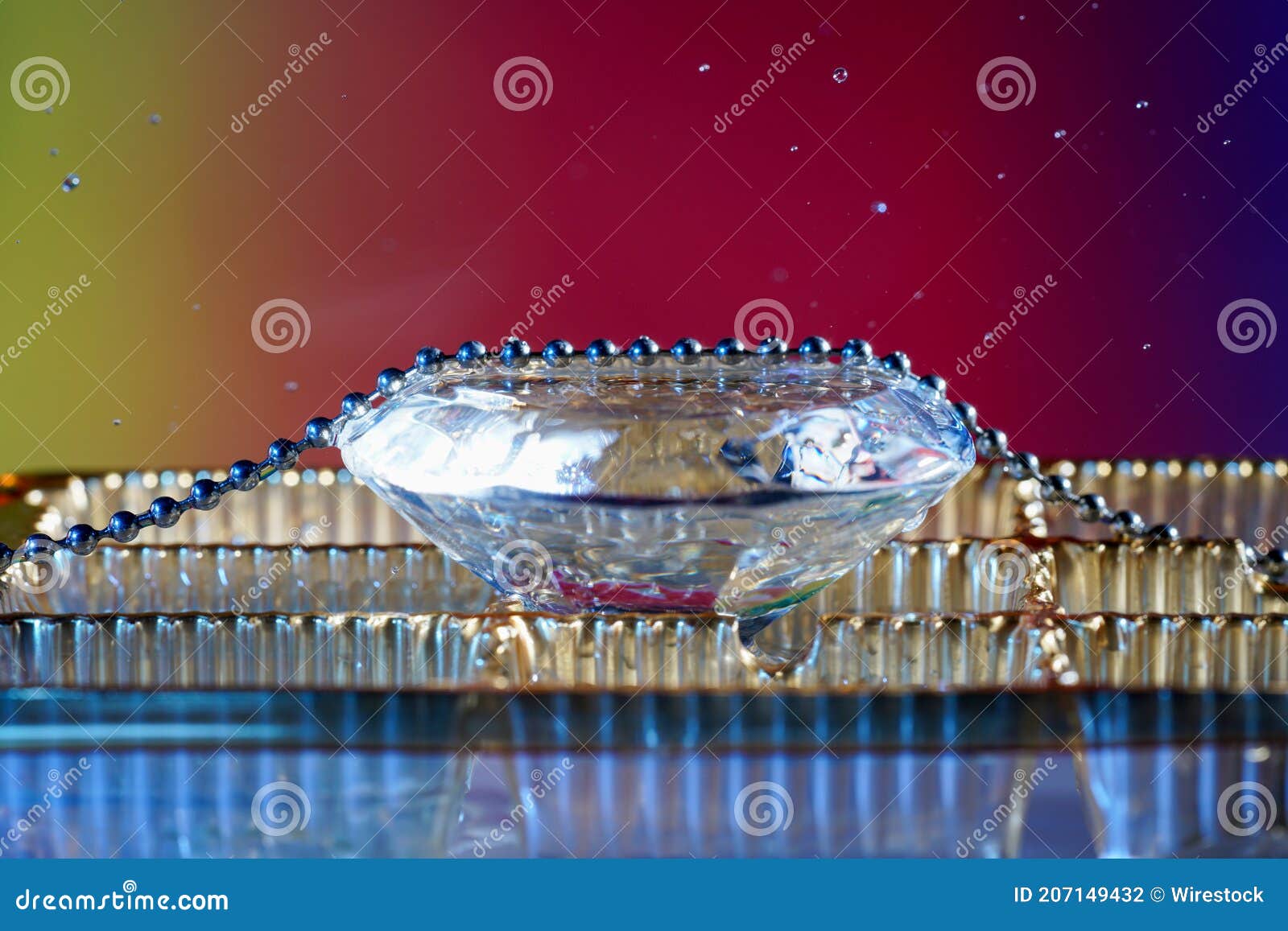 Water Drops Photographed with Highspeed Flashes and Dropper in the ...