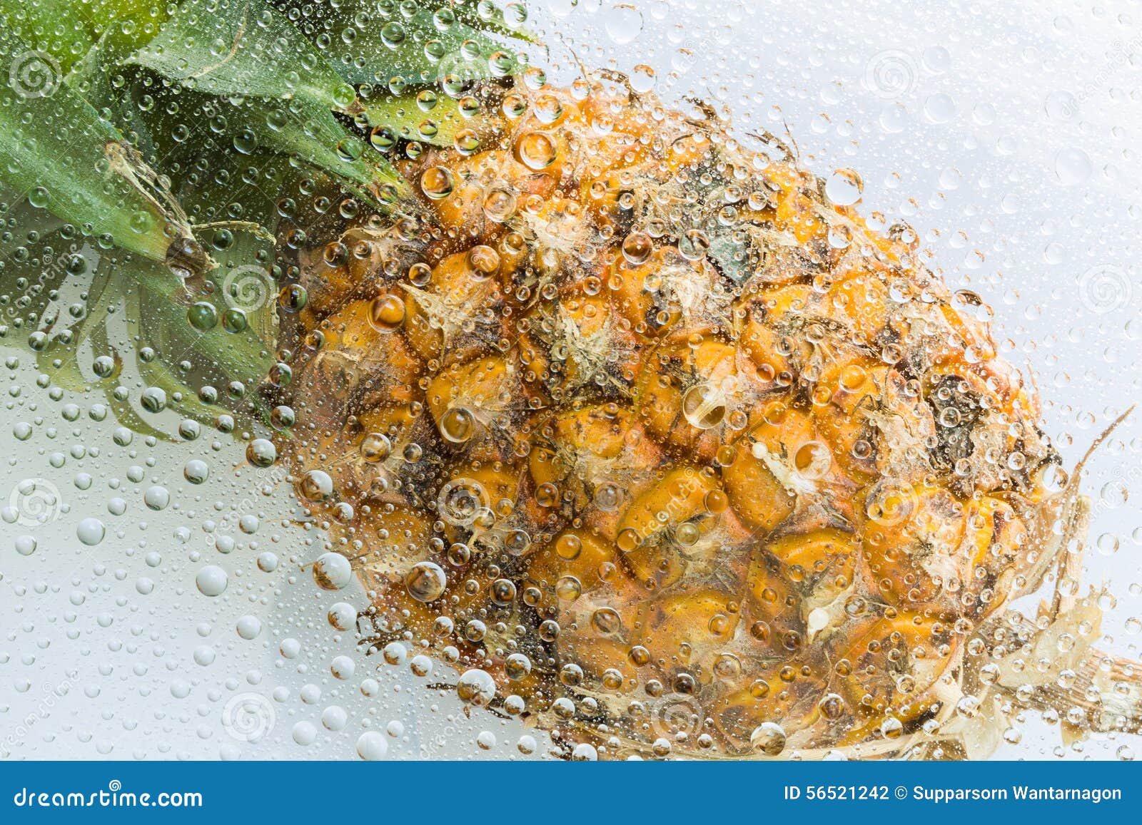 Water Drops of Pineapple Background Stock Photo - Image of cool, liquid ...