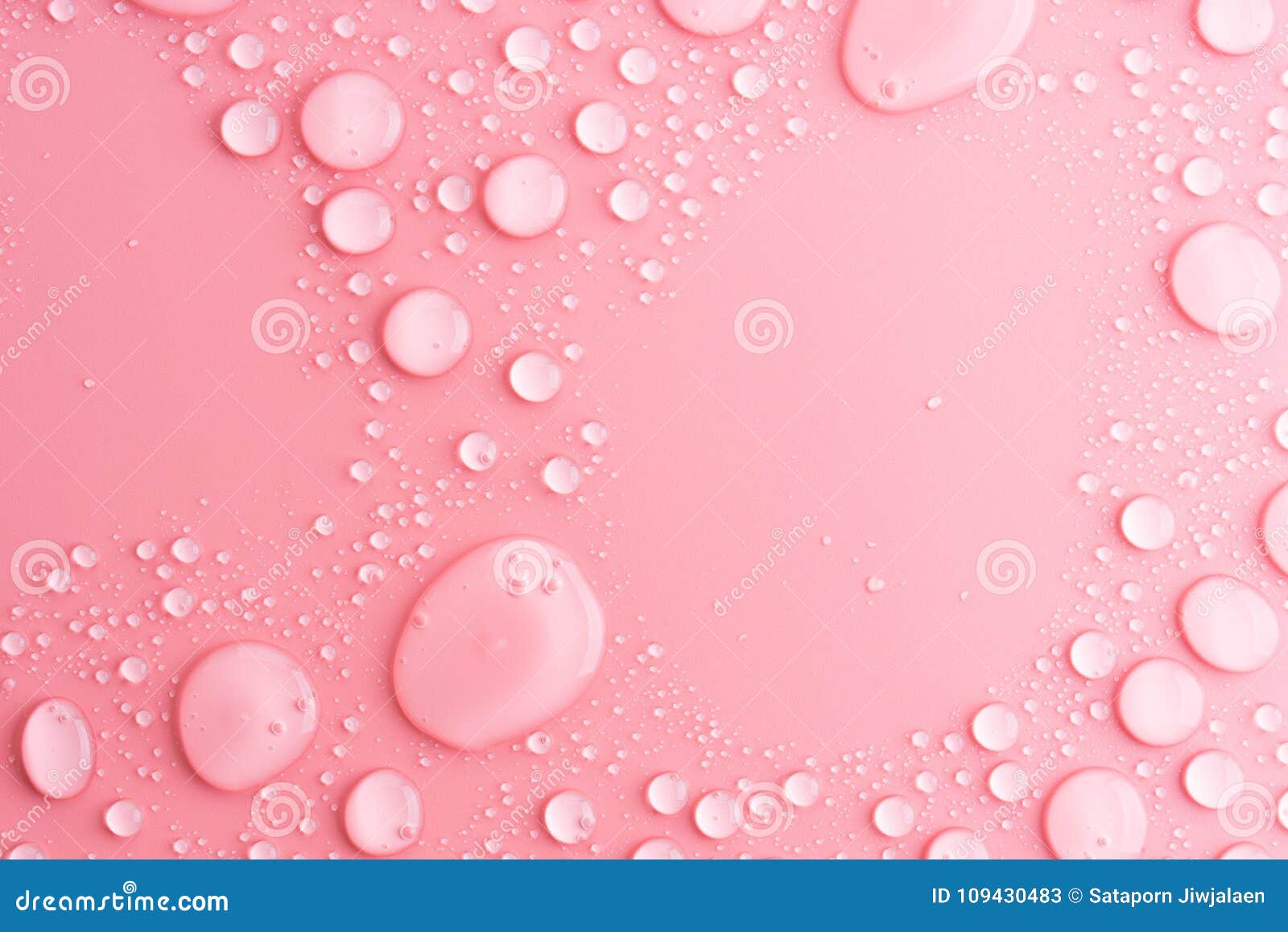 Water Drops Pink Background Stock Image - Image of white, healthy ...