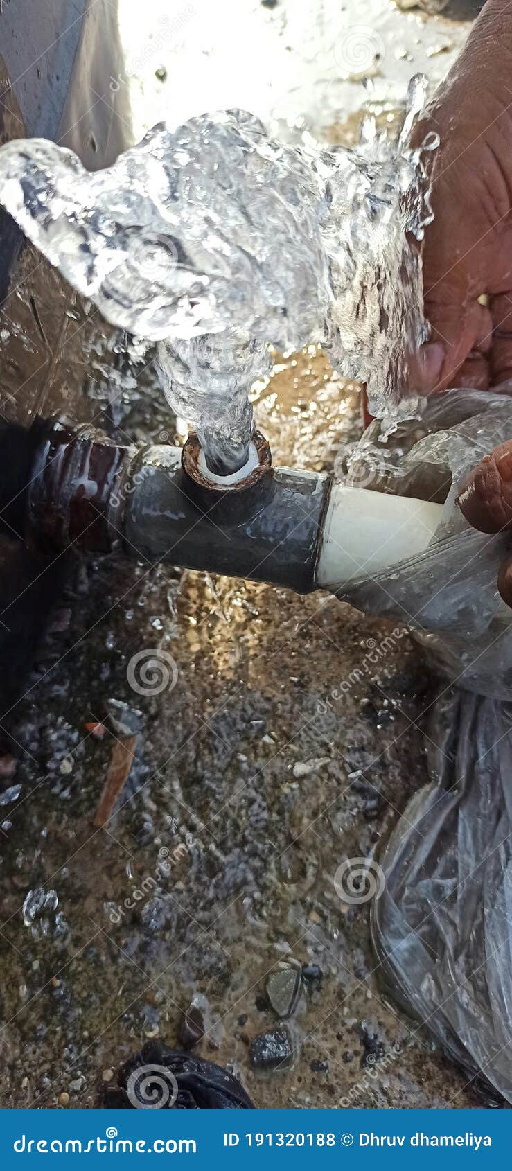 Water drops in the pipes stock photo. Image of clothing - 191320188