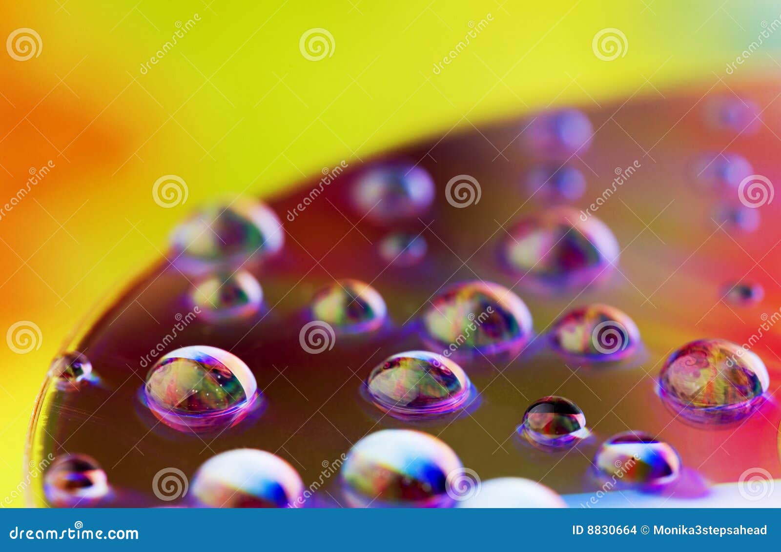 Water Drops - Rainbow Colors Stock Photo - Image of rainbow, drop: 8830664