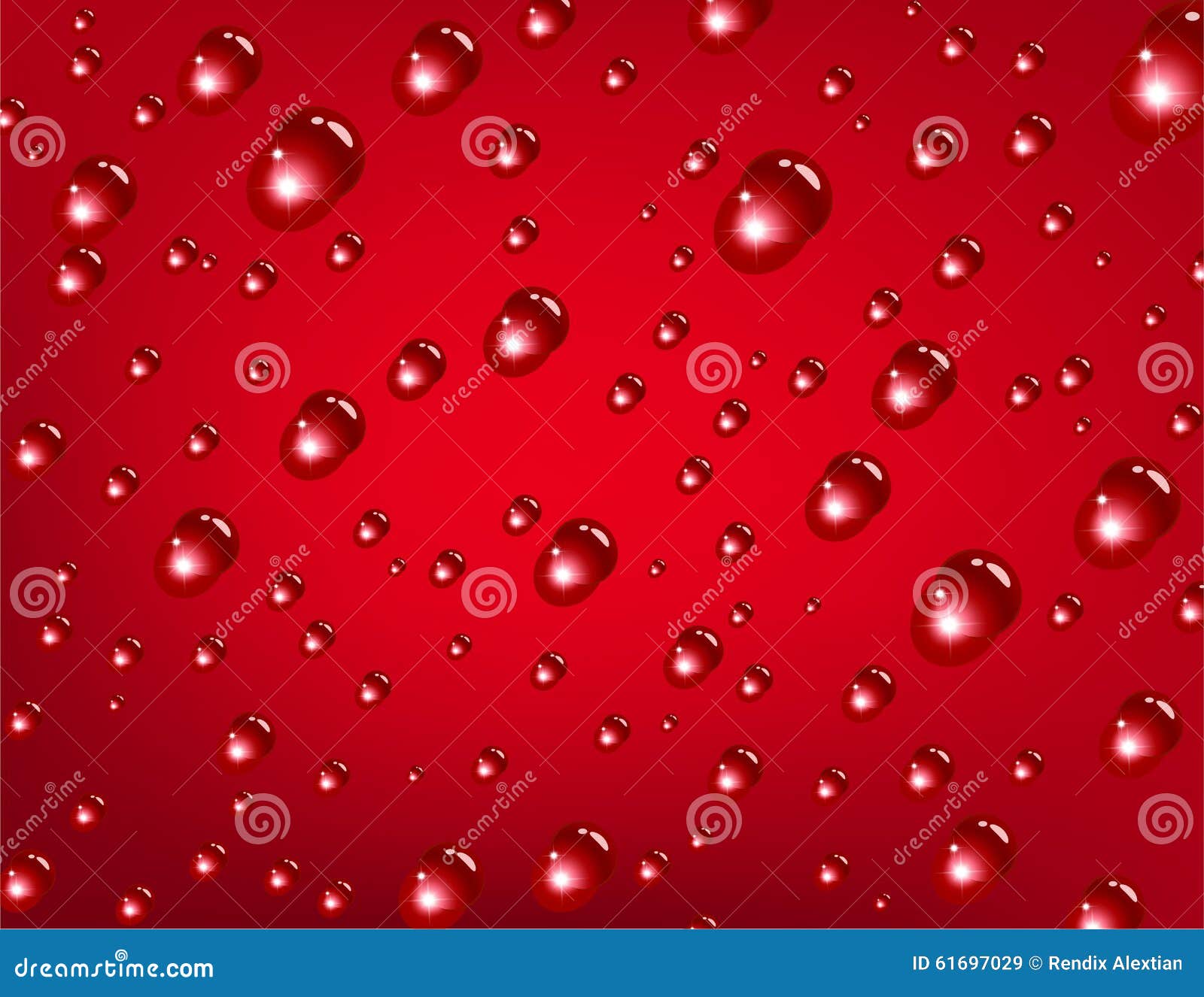 Water Drops on Red Background Stock Vector - Illustration of abstract ...