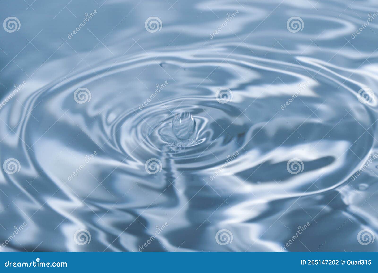 Water Drops with Ripple Effect Stock Photo - Image of waves, bubbles ...
