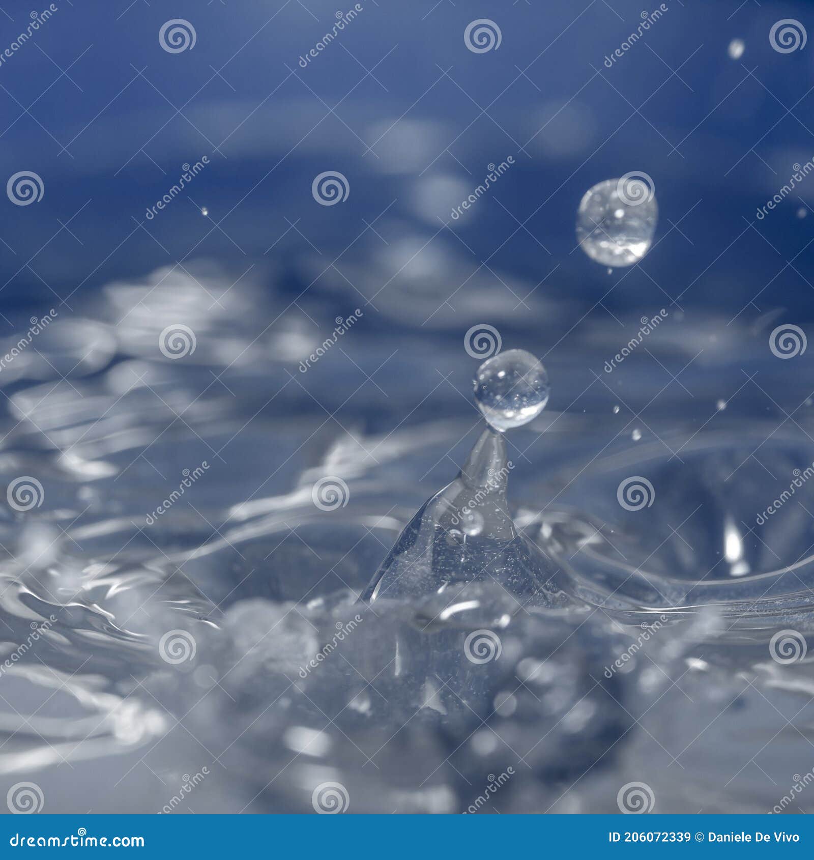 Water drops and ripples stock image. Image of nature - 206072339