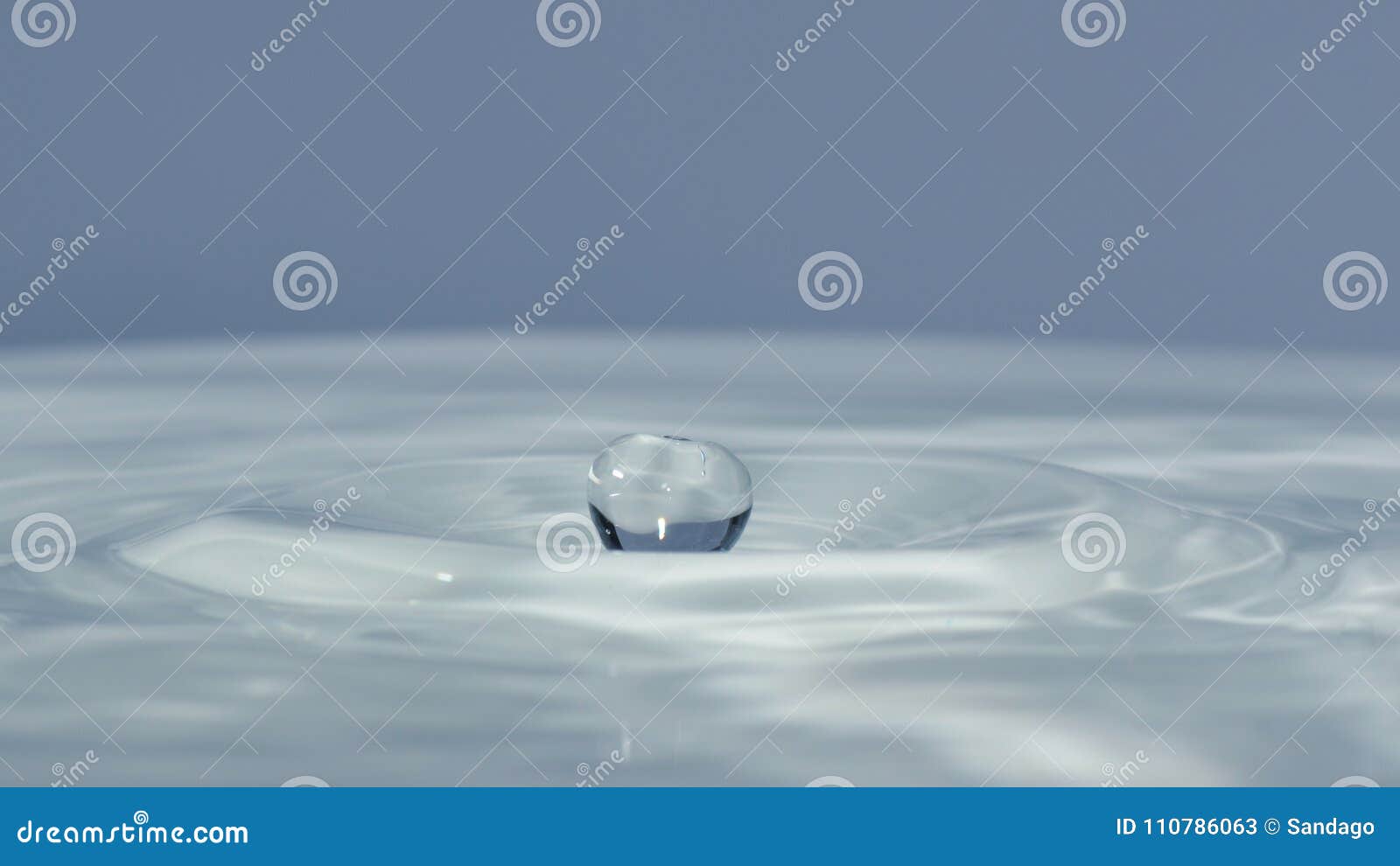 Water Drops And Ripples Stock Image Image Of Closeup 110786063