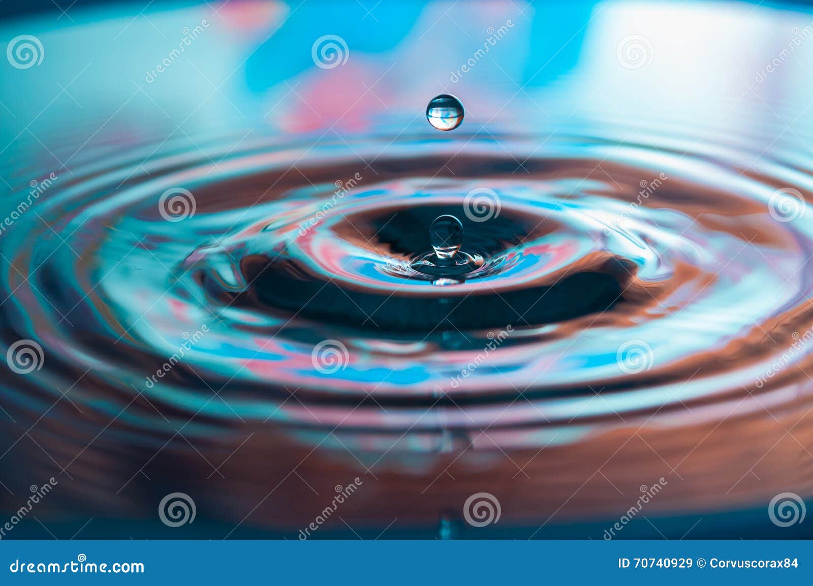 Water Drops and Ripples stock image. Image of nature - 70740929
