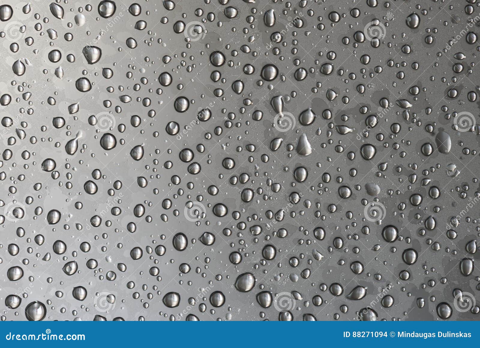 Water Drops on Shower Glass. Macro Stock Photo - Image of reflection ...