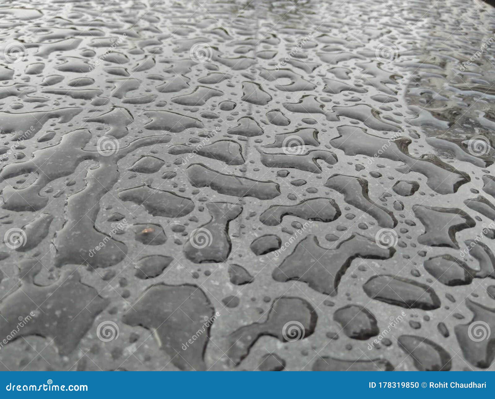 Water Drops on a Simple Marble Special Image and Art Stock Photo ...